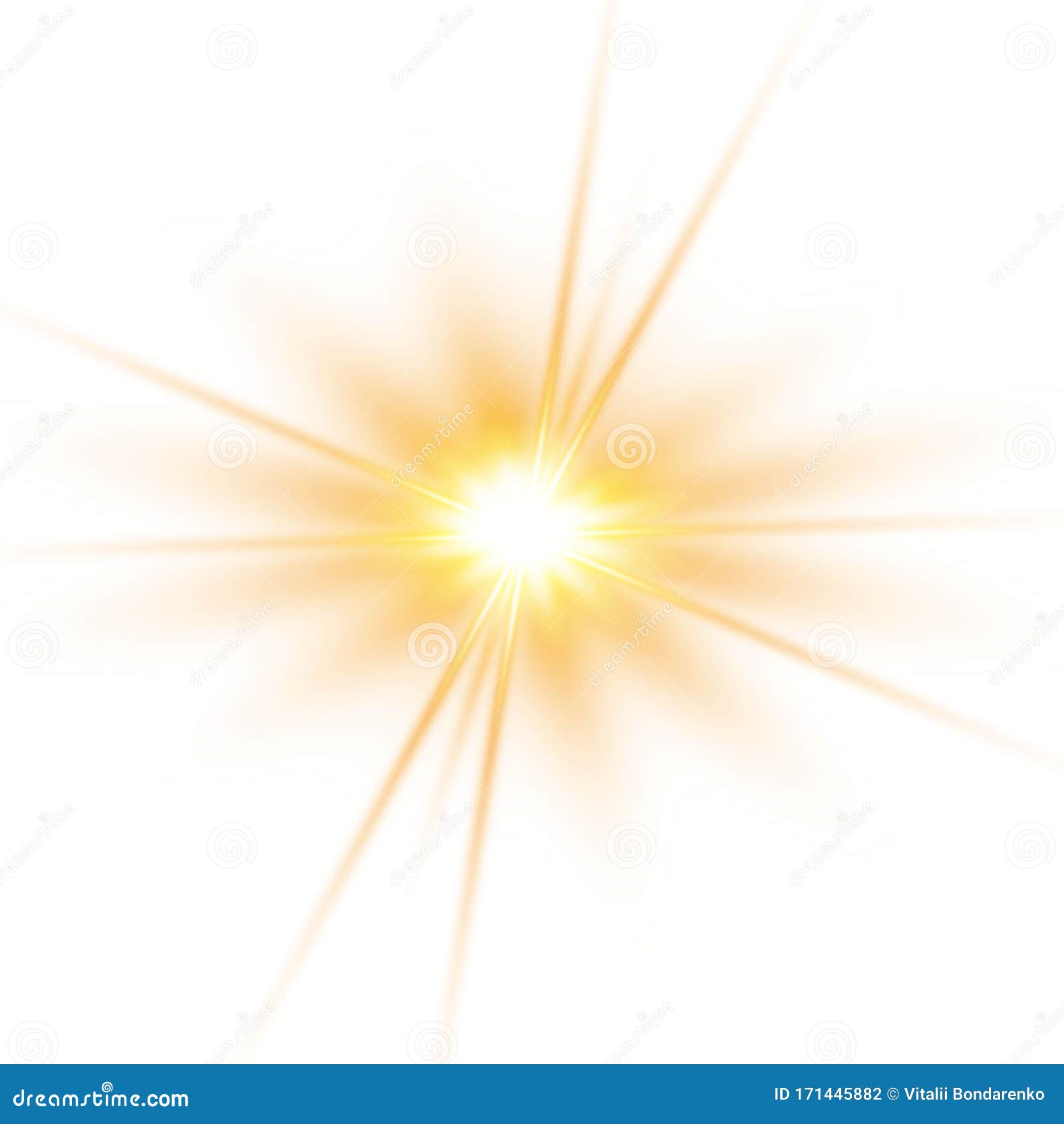 Sunlight a Translucent Special Design of the Light Effect. Vector ...