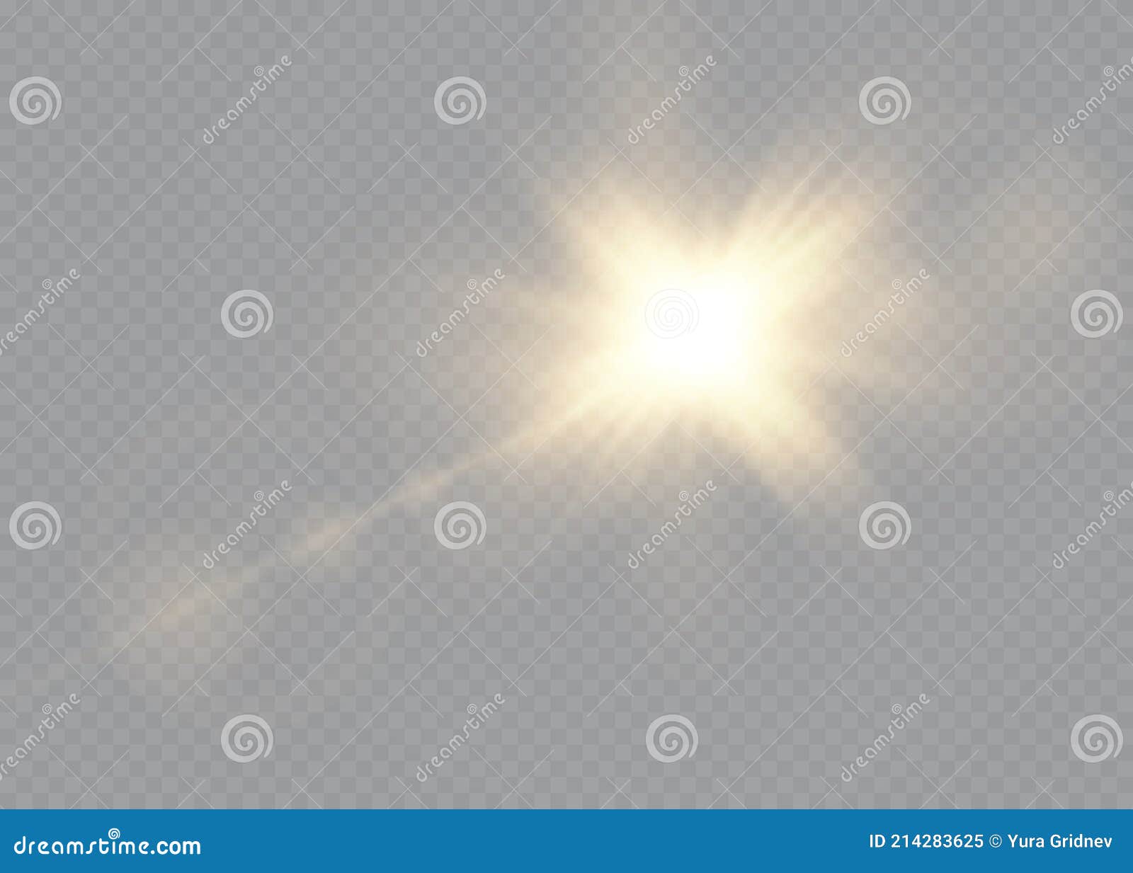 Sunlight Translucent Special Light Effect Design. Vector Blur In ...