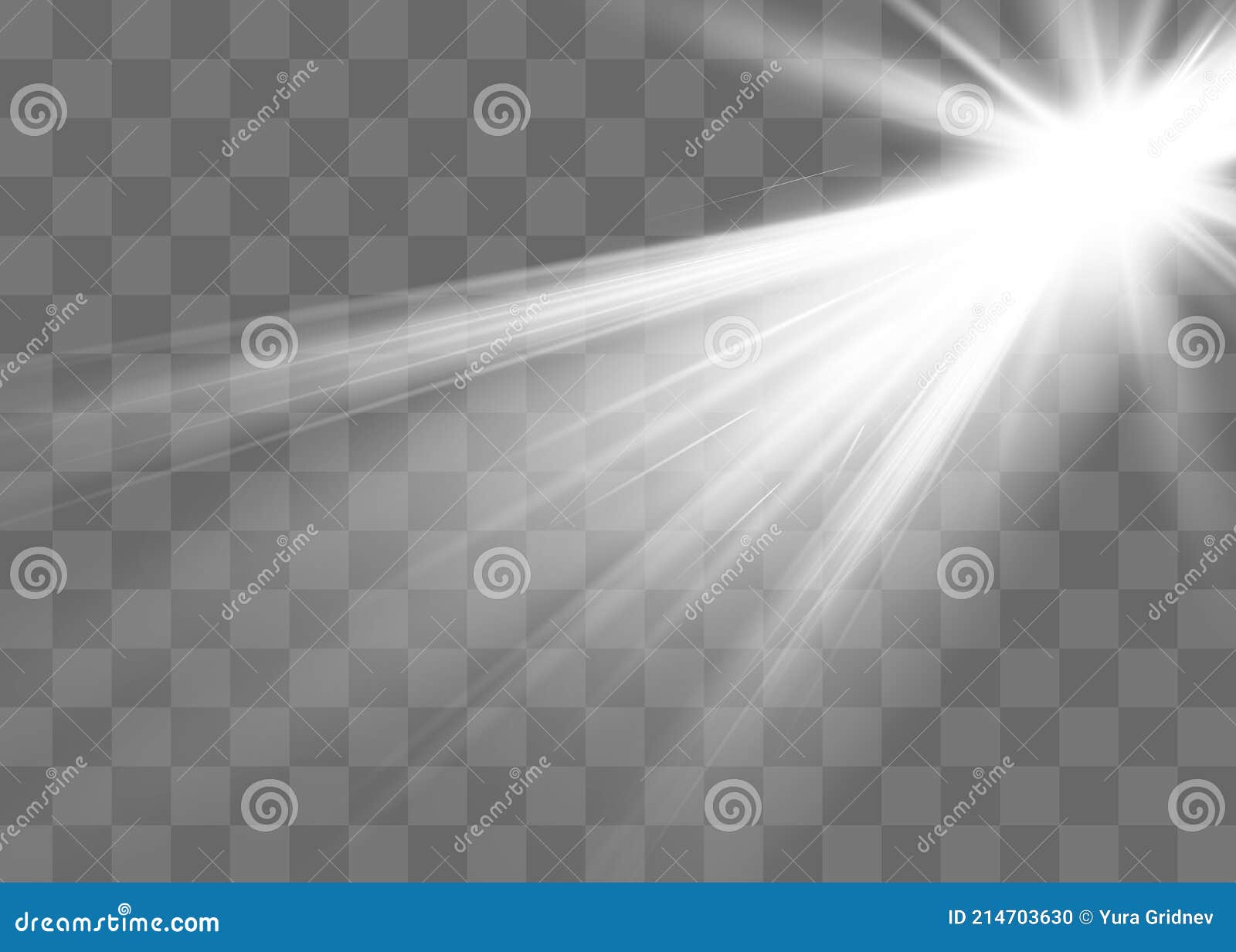 Sunlight Translucent Special Light Effect Design. Vector Blur in ...