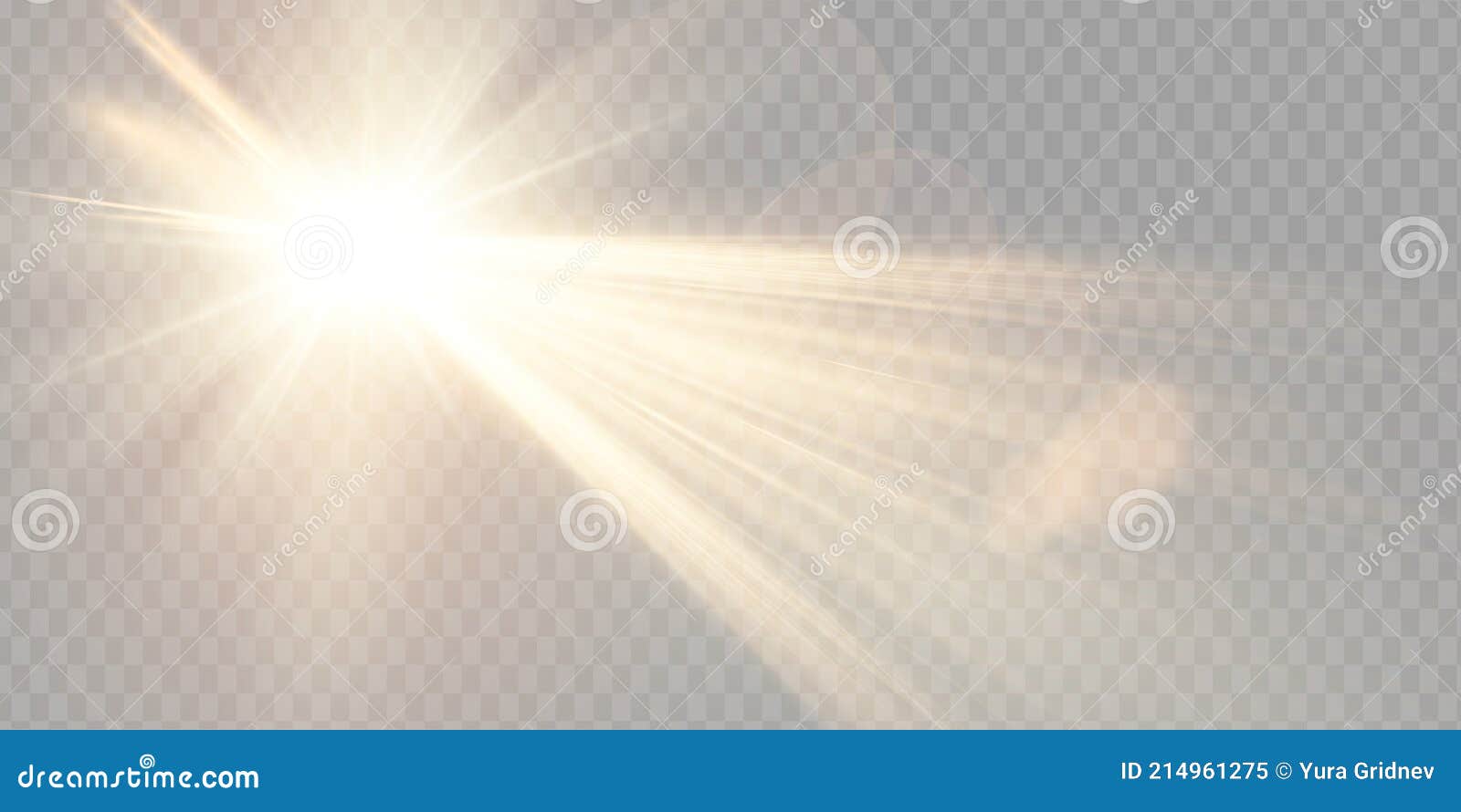 Sunlight Translucent Special Light Effect Design. Vector Blur in ...