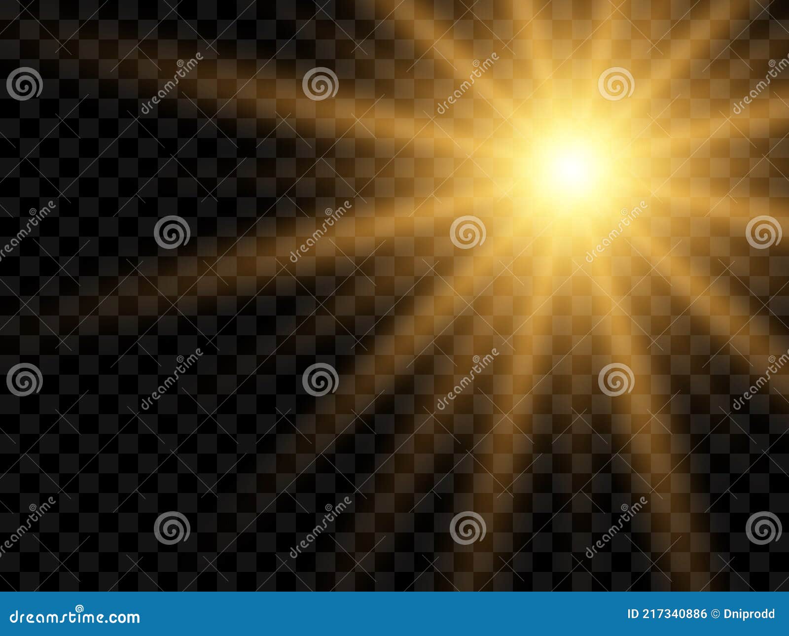Sunlight on a Transparent Background Stock Vector - Illustration of ...