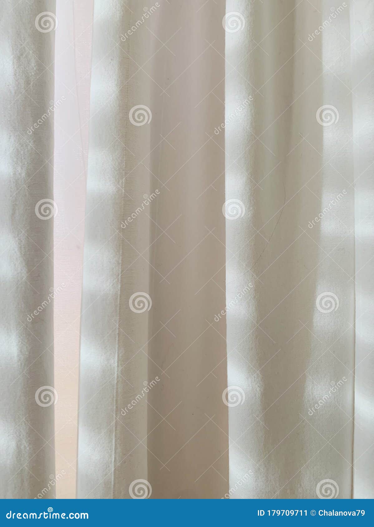 Sunlight on the White Curtain through the Windows Stock Image - Image ...