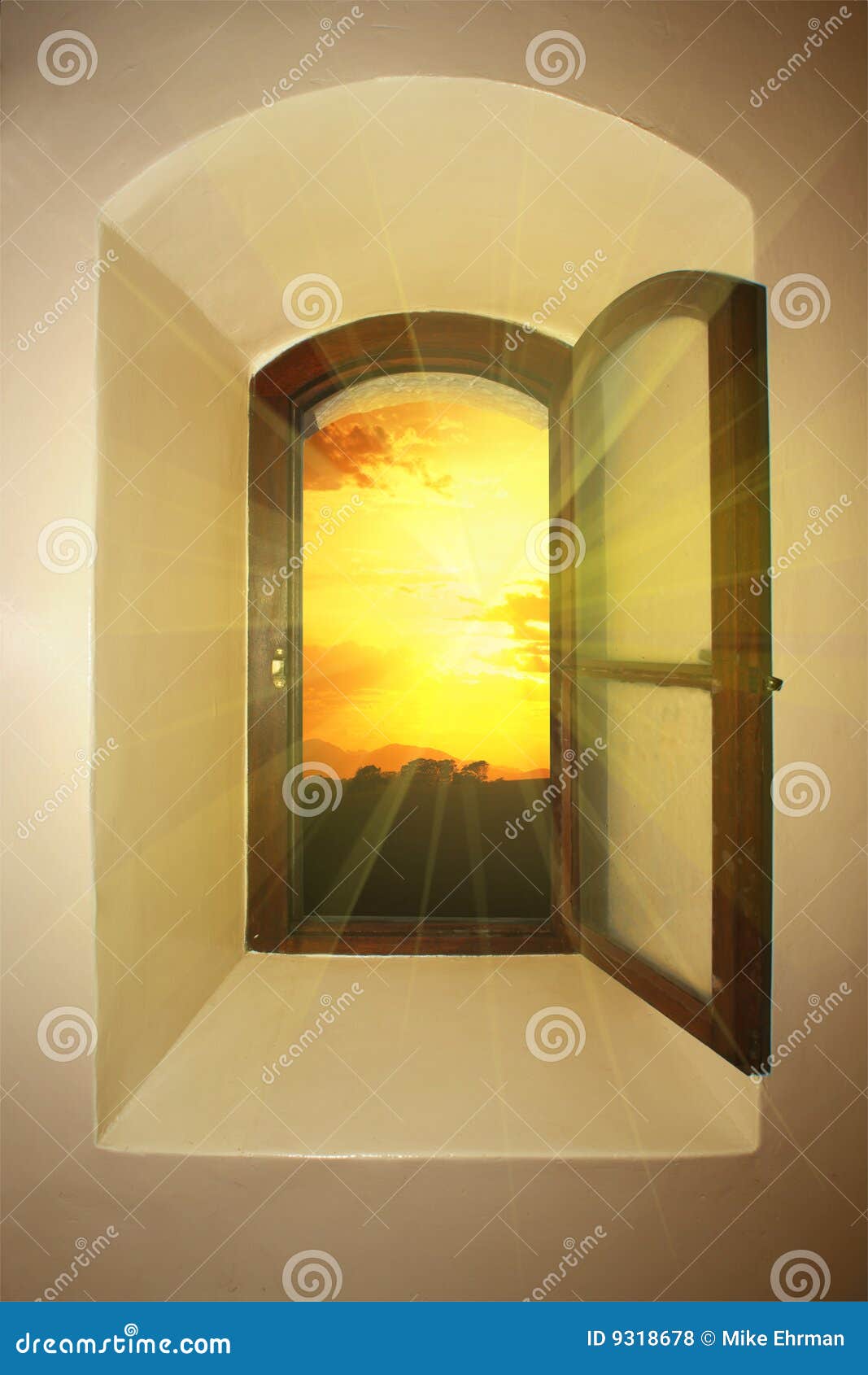 Sunlight Through Open Door