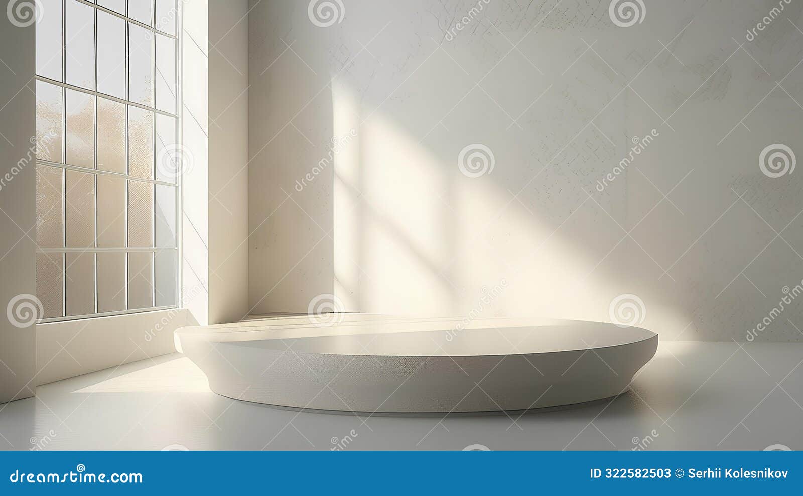 Empty Simple Dark Room Interior With Unpainted Walls Royalty-Free Stock ...