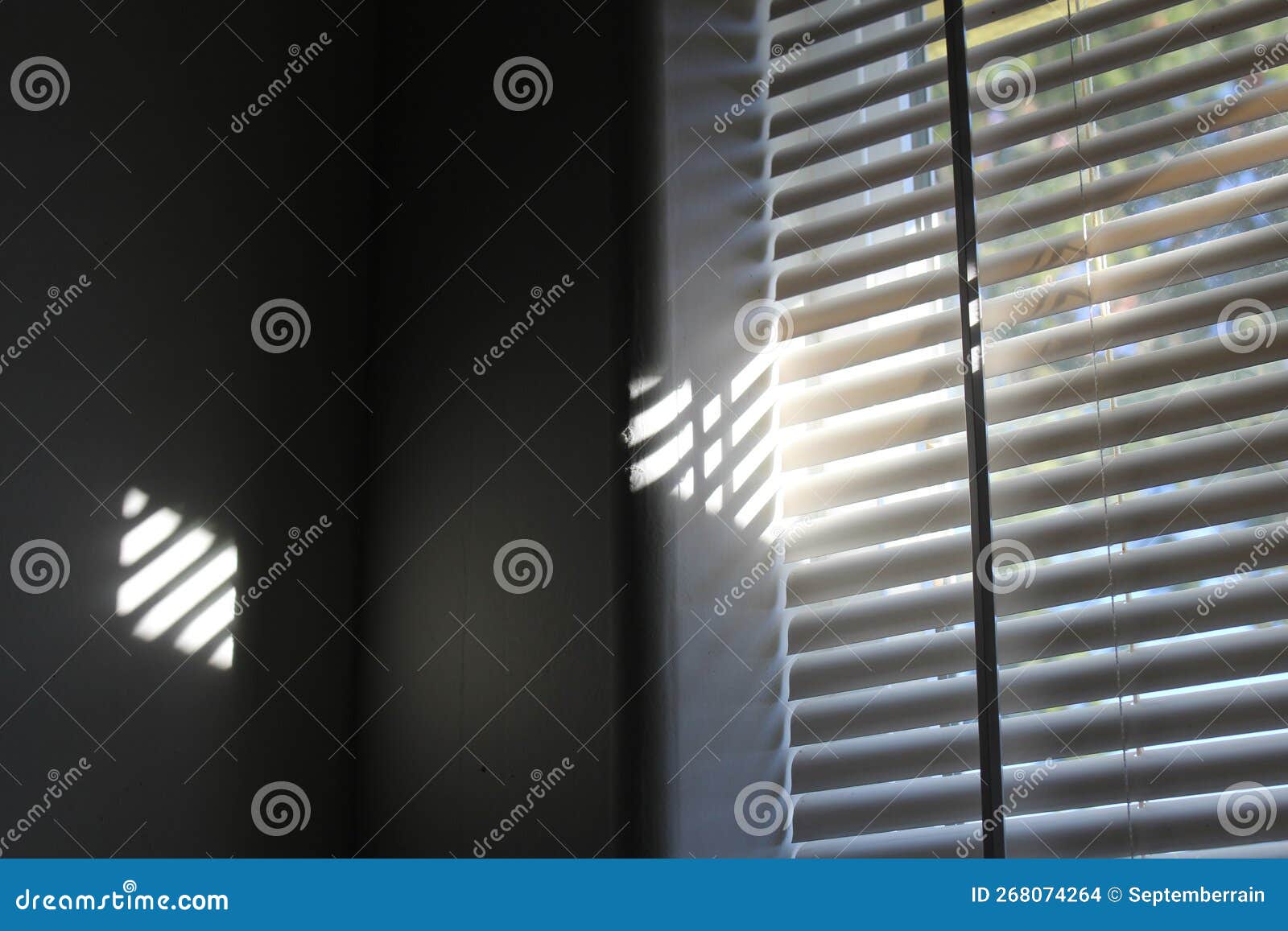 Sunlight through a Window Makes a Pattern on the Wall Stock Photo ...