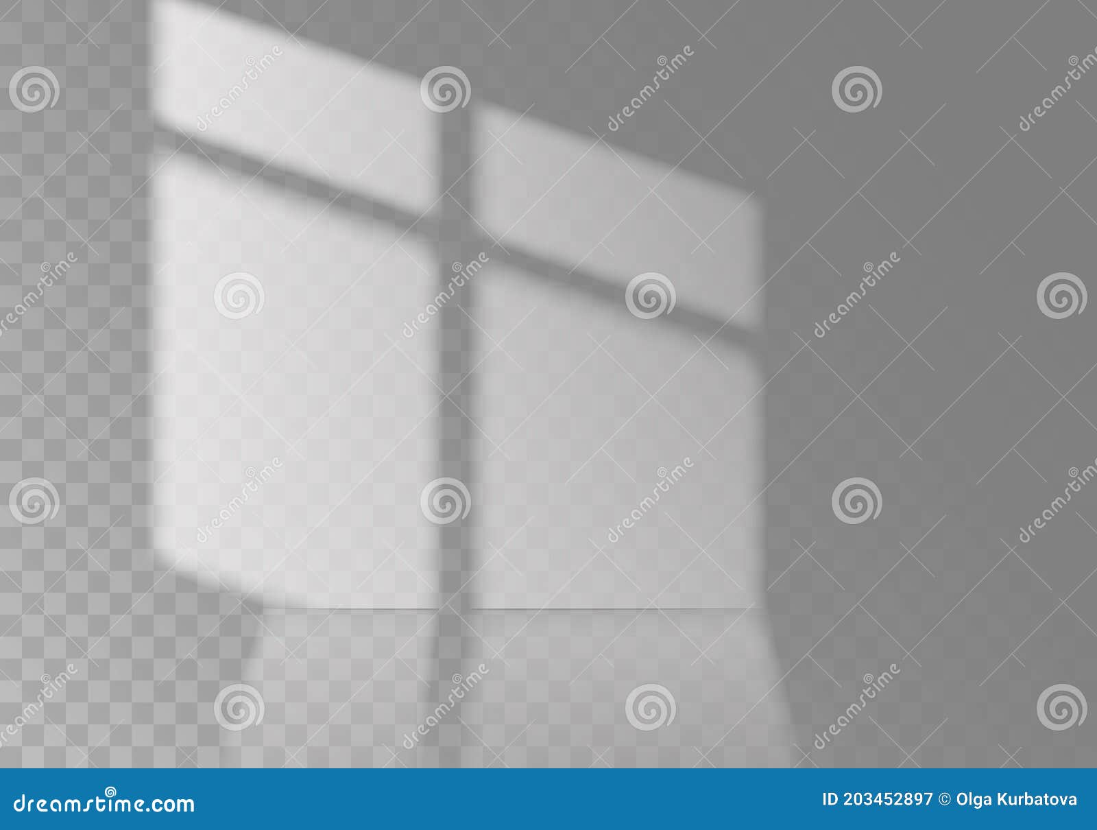 Overlay Shadow Effect. Transparent Window Overlay On The Floor ...