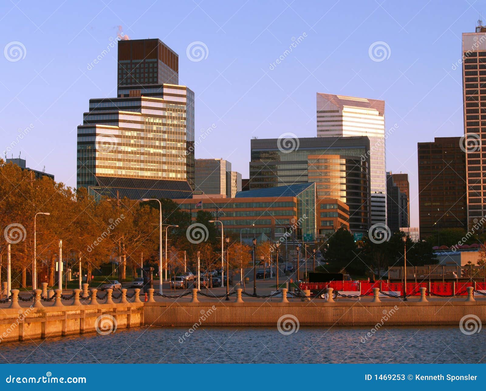 Sunlit buildings stock image. Image of postmodern, chisel - 1469253