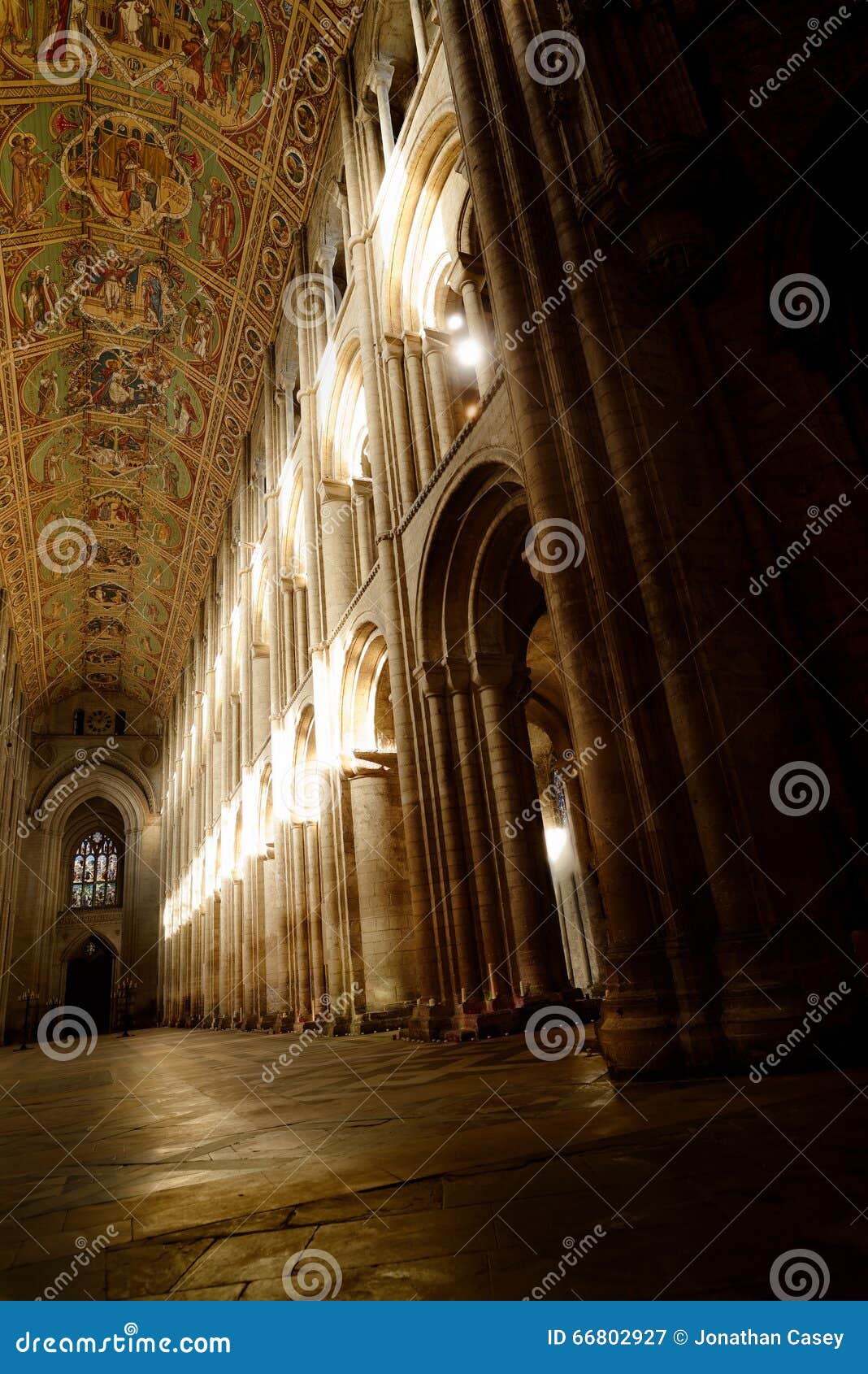 Sunlit Cathedral Interior stock image. Image of england - 66802927