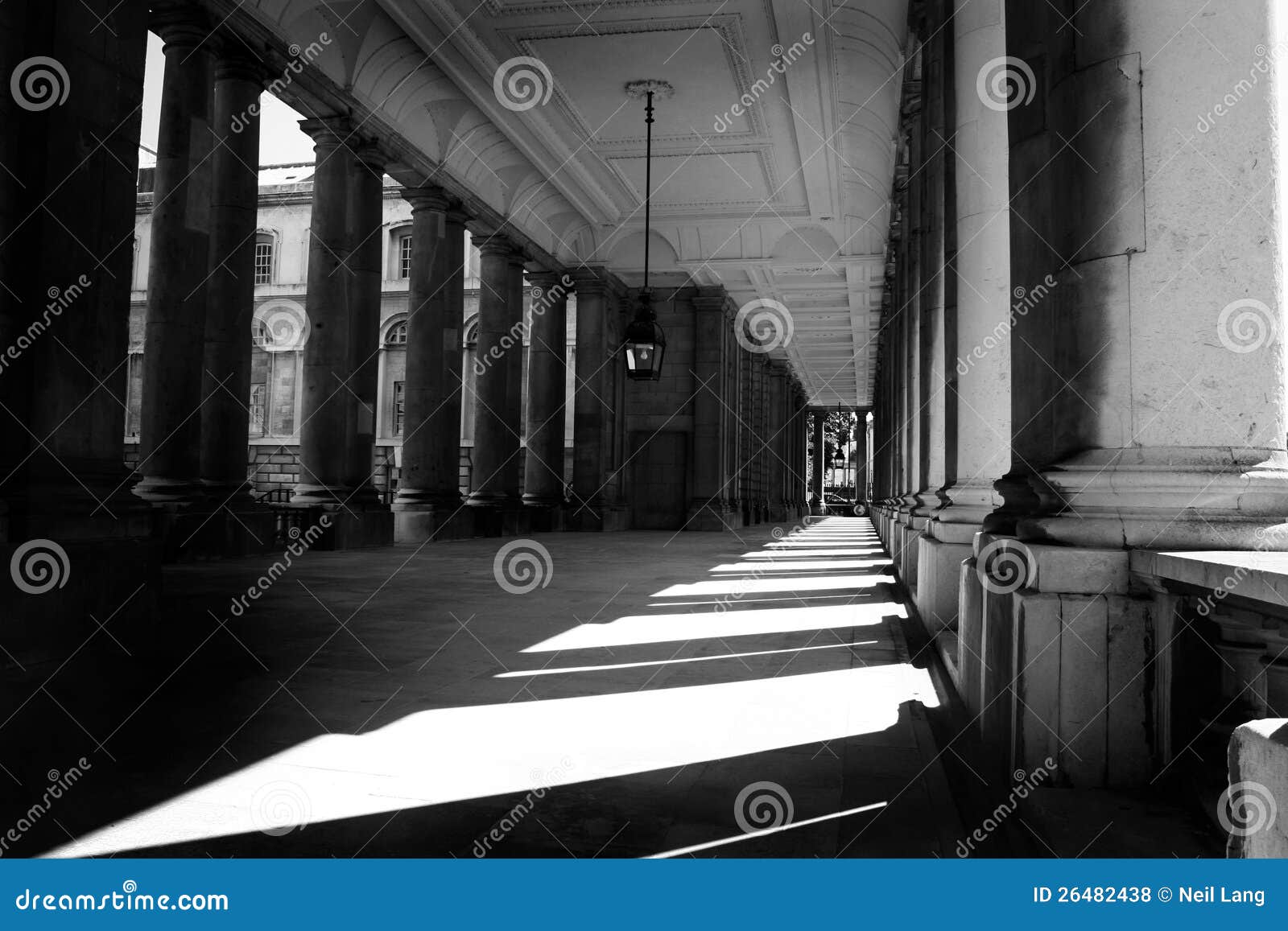 Sunlit corridor stock photo. Image of sunlight, distance - 26482438