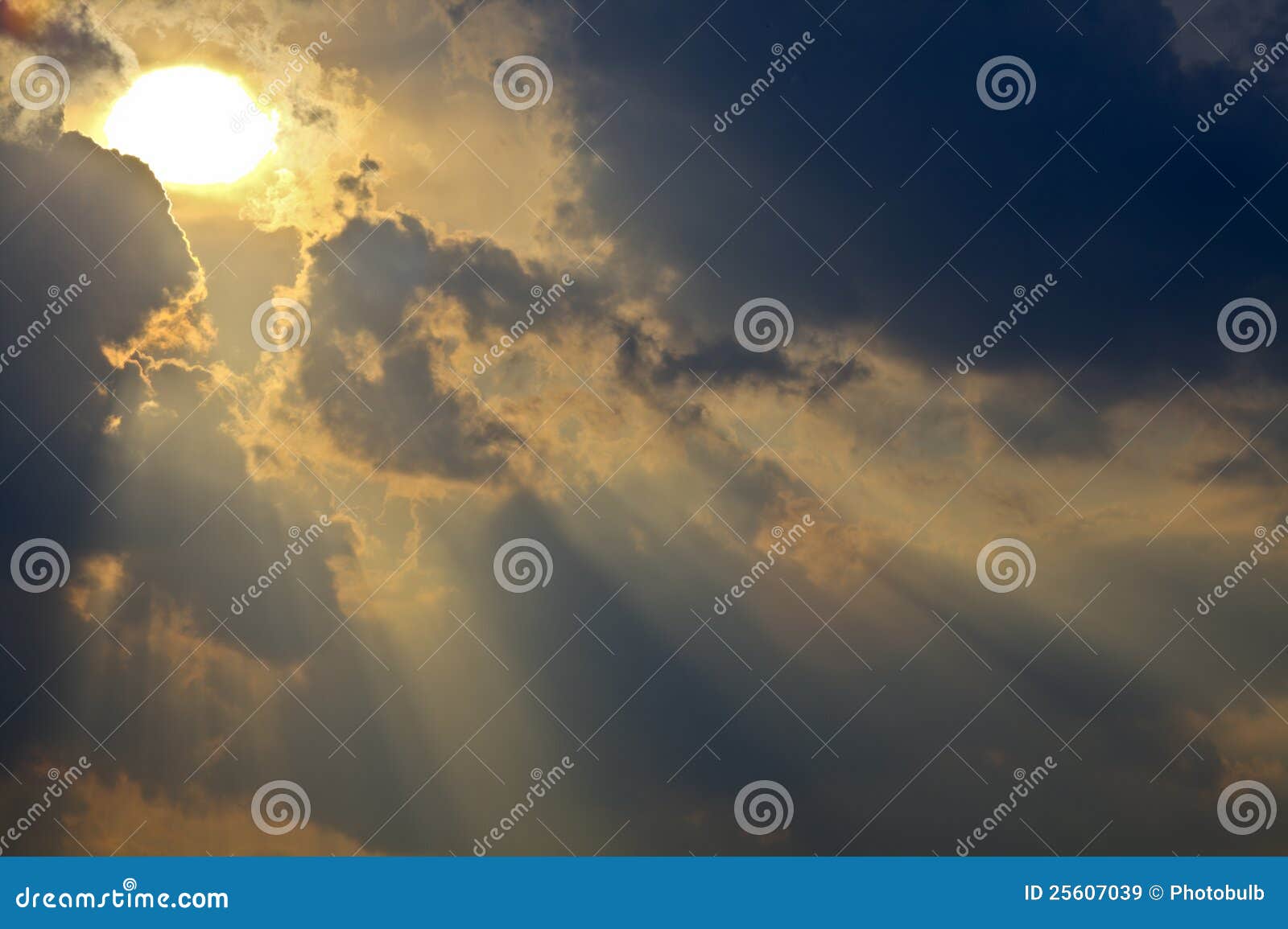 Sunlit Heavens stock image. Image of afternoon, power - 25607039