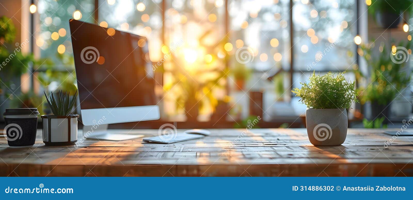 Concept TechSavvy Workspace, Sunlit Sunlit TechSavvy Workspace with a ...