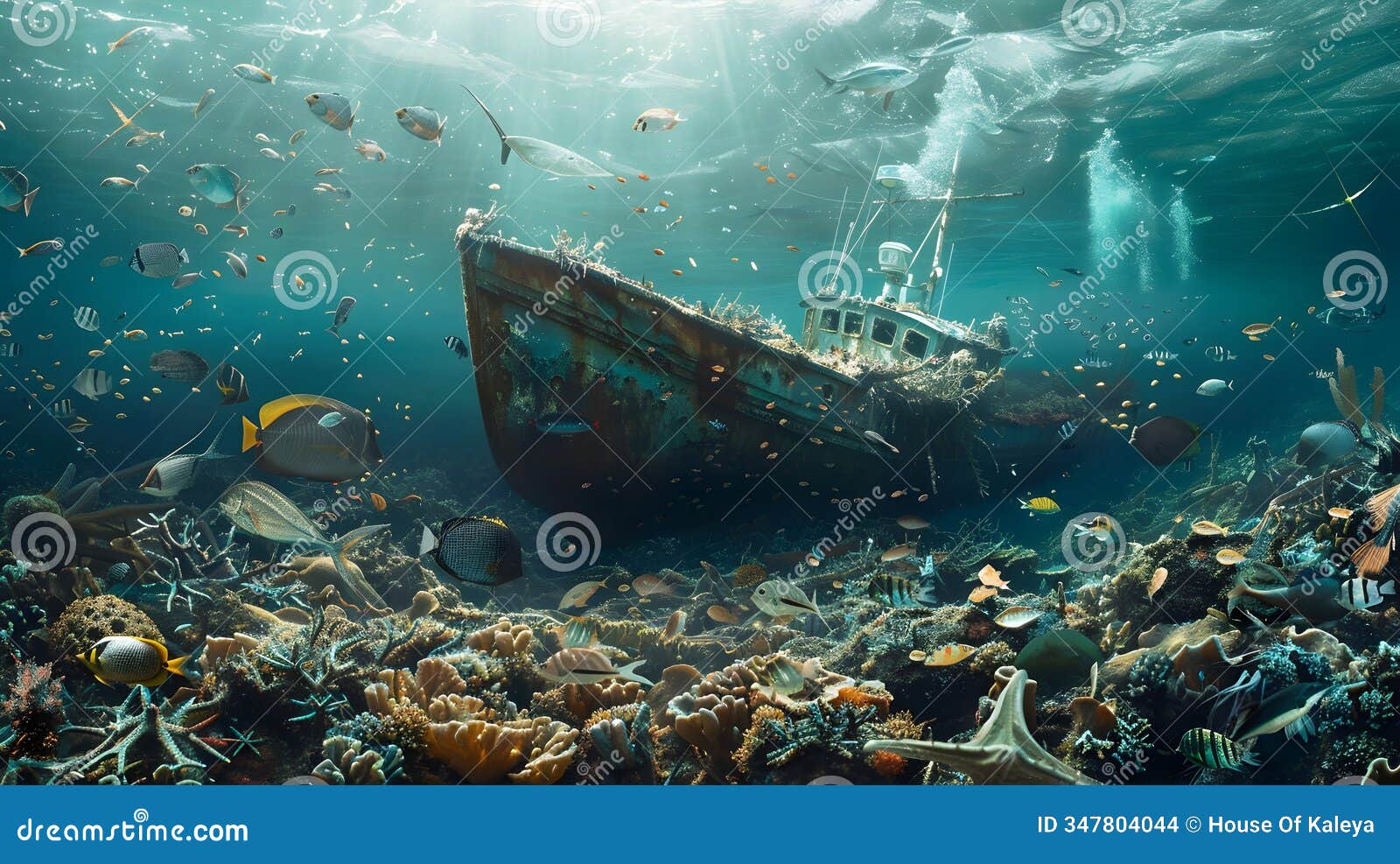 Shipwreck That Has Been Discovered And Explored, With Artifacts And ...