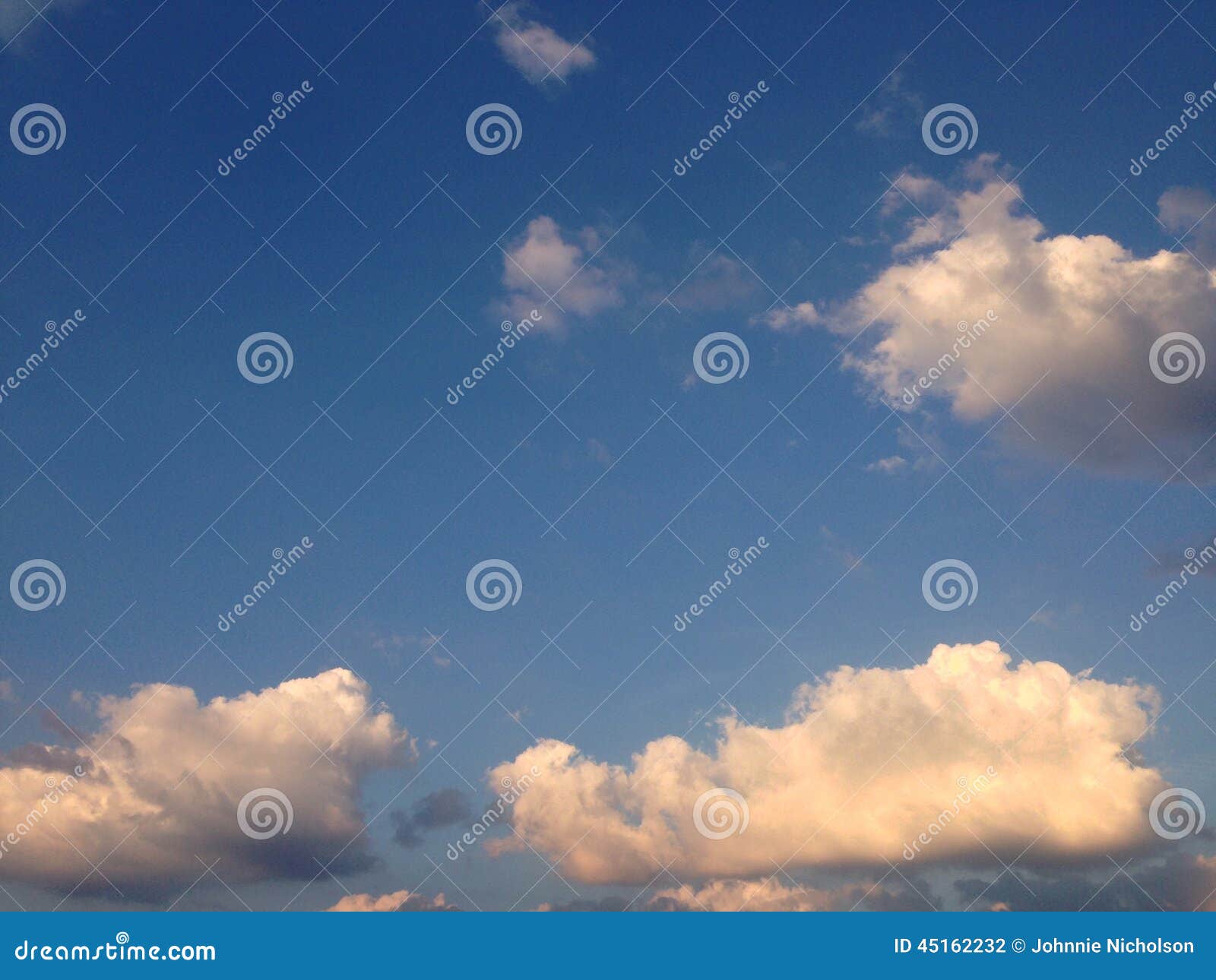 Sunlite Clouds stock photo. Image of billowy, weather - 45162232