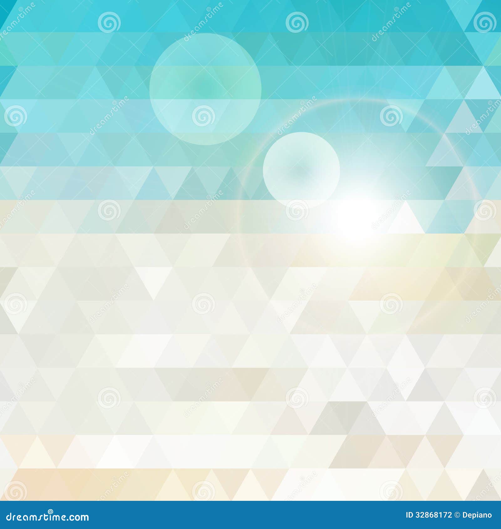 Sunny Abstract Geometric Background Stock Vector - Illustration of blur ...