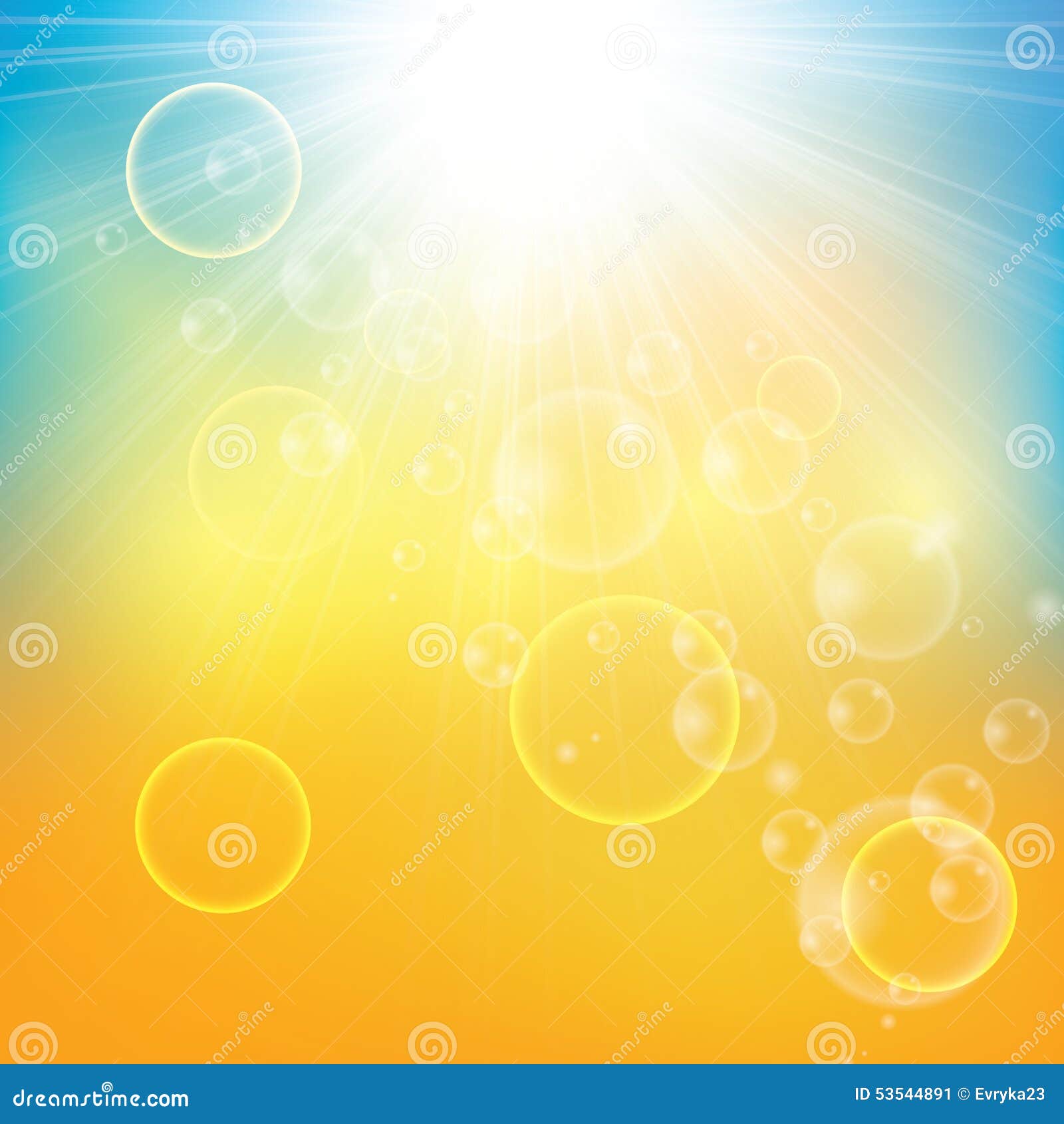 Sunny Abstract Sun Ray Background Stock Vector - Illustration of ...