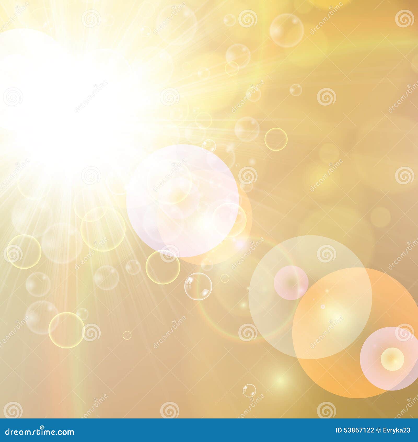 Sunny Abstract Sun Ray Background Stock Vector - Illustration of heat ...