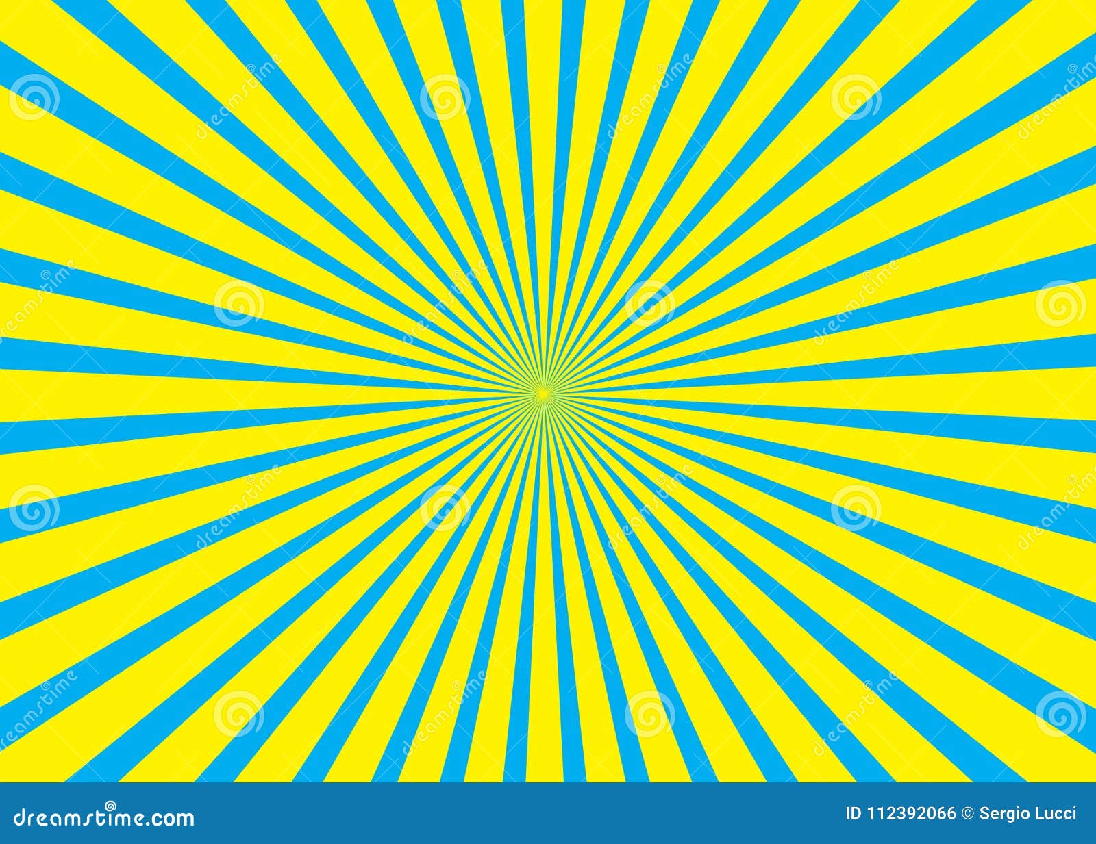 Sunny Background. Rising Sun Pattern. Vector Stripe Abstract ...
