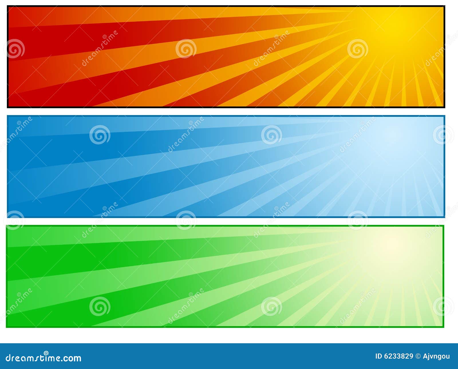 Sunny banner set stock illustration. Illustration of head - 6233829