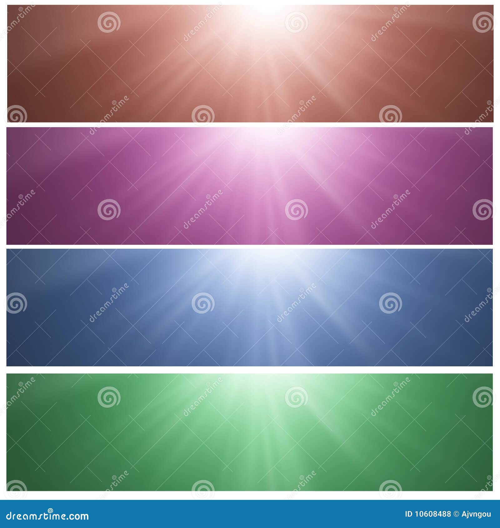 Sunny banners stock illustration. Illustration of flare - 10608488