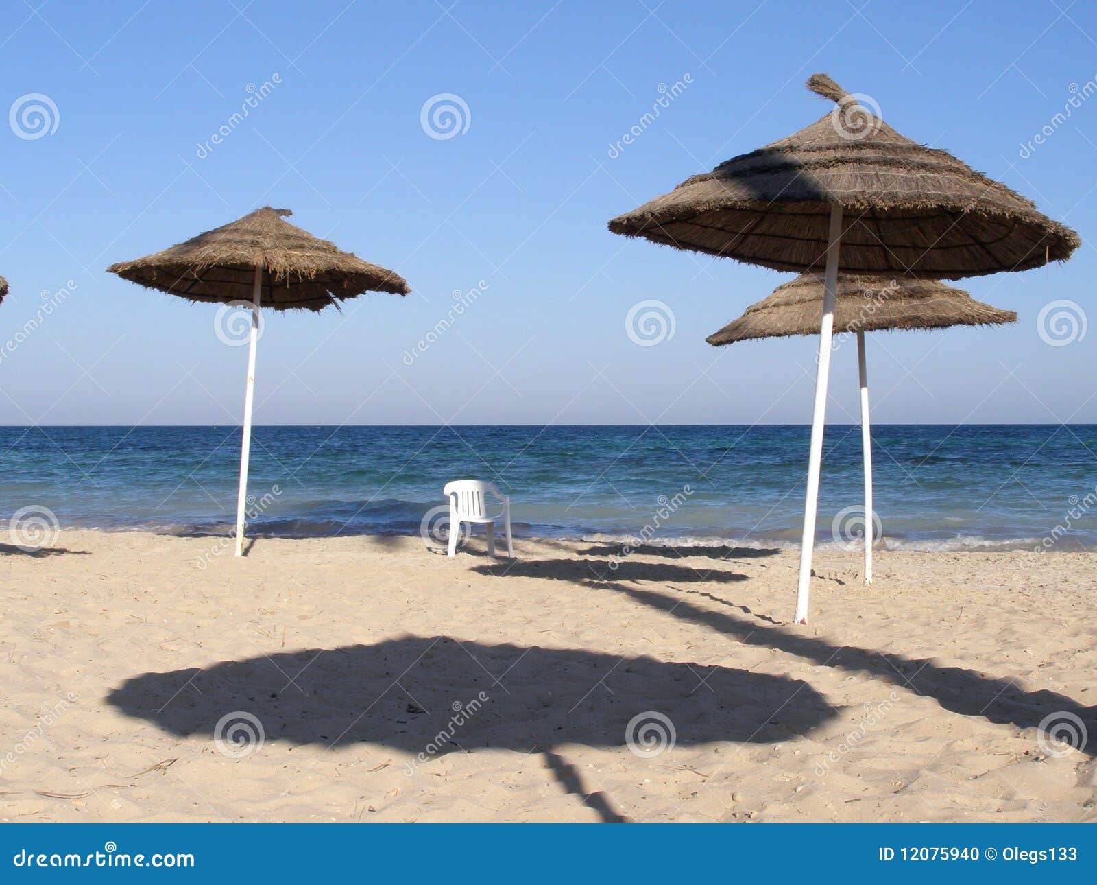 SUNNY BEACH stock photo. Image of summer, tunisia, rest - 12075940