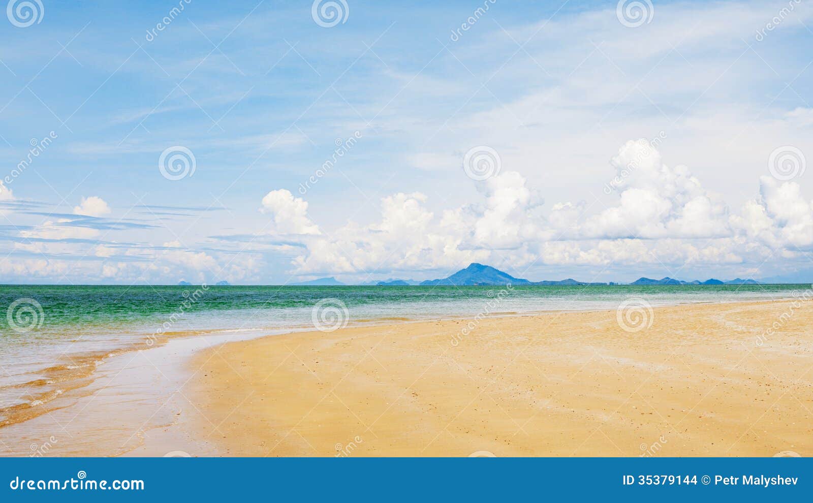 Sunny Beach stock photo. Image of idyllic, ocean, clear - 35379144