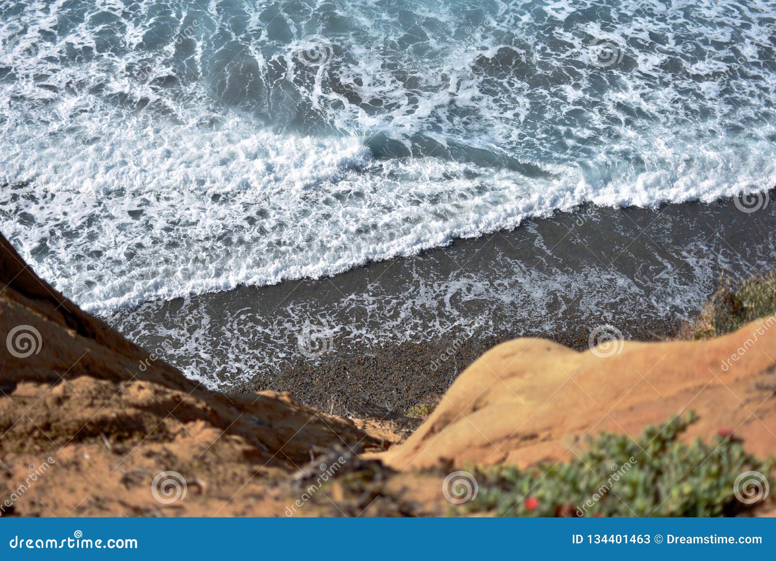 Sunny Beach Overlook stock image. Image of warm, beach - 134401463