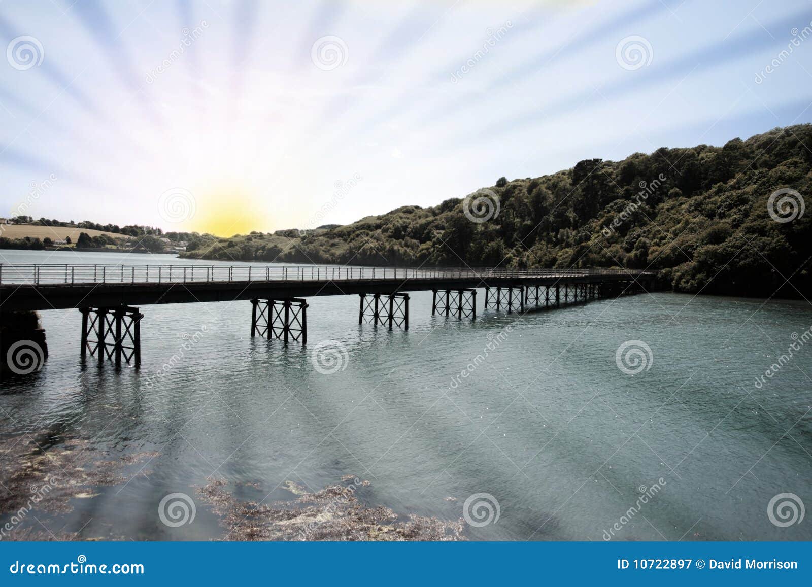 Sunny bridge stock image. Image of design, architecture - 10722897