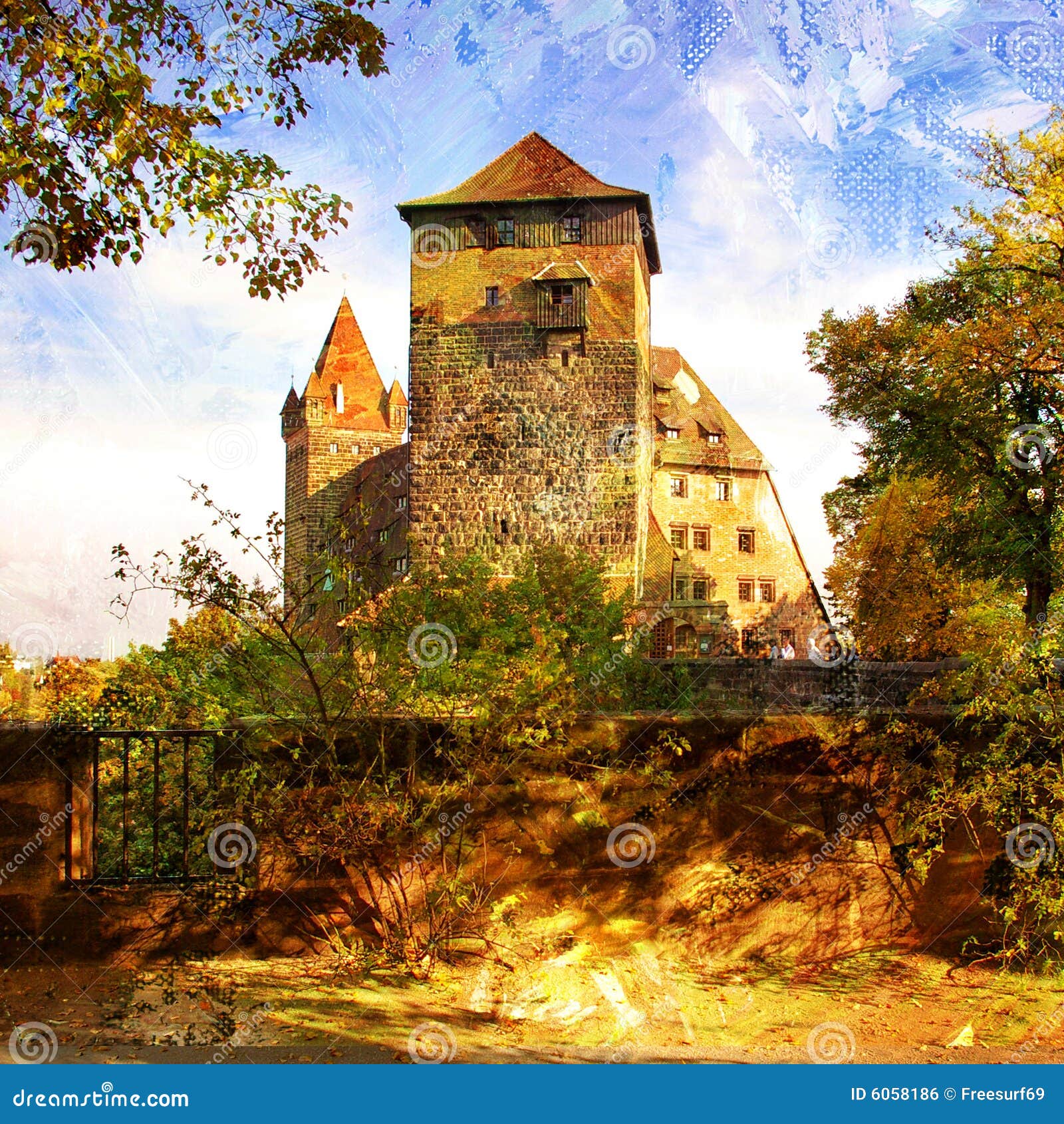 Sunny castle stock photo. Image of outdoors, aged, environment - 6058186