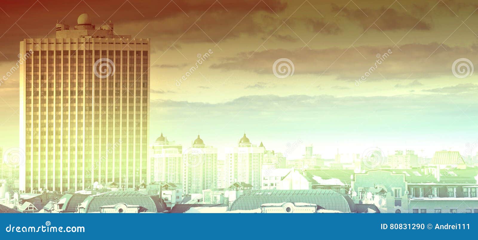 Sunny cityscape stock photo. Image of cityscape, industry - 80831290