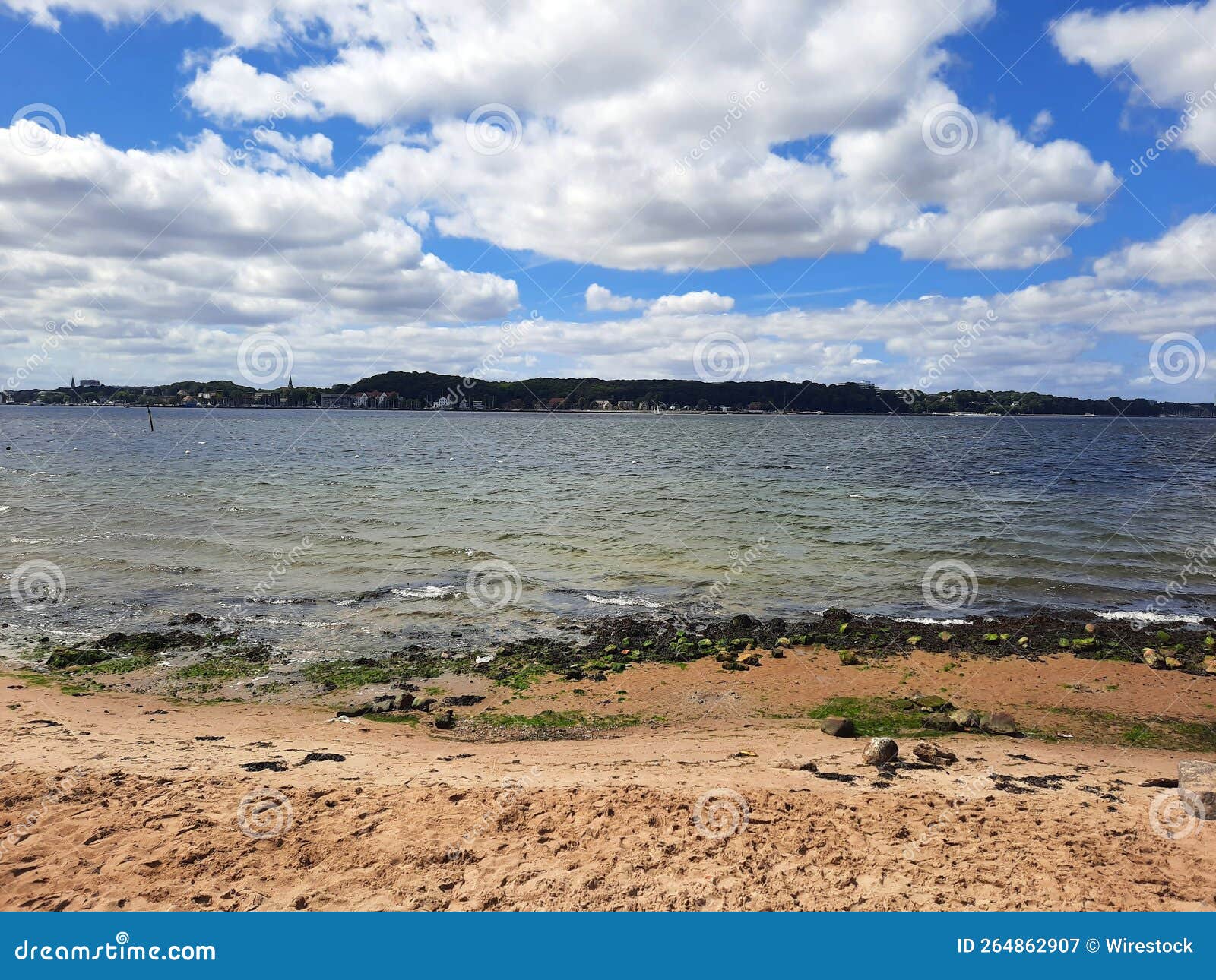 A Nice Spring Day on the Beach Stock Image - Image of shor, holiday ...