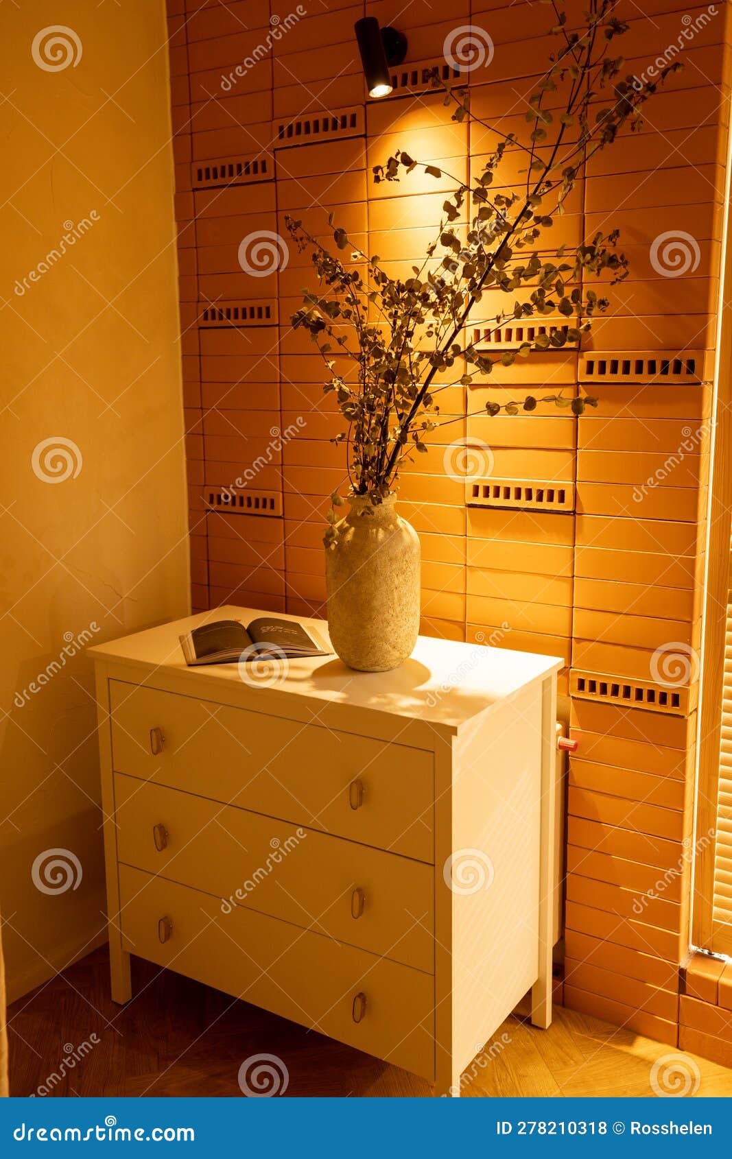 Sunny and Cozy Studio Apartment Stock Illustration - Illustration of ...