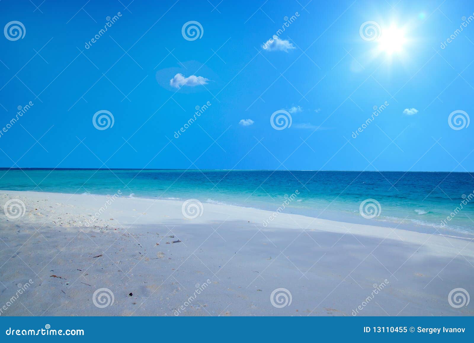 Sunny day on a beach stock image. Image of heat, eden - 13110455