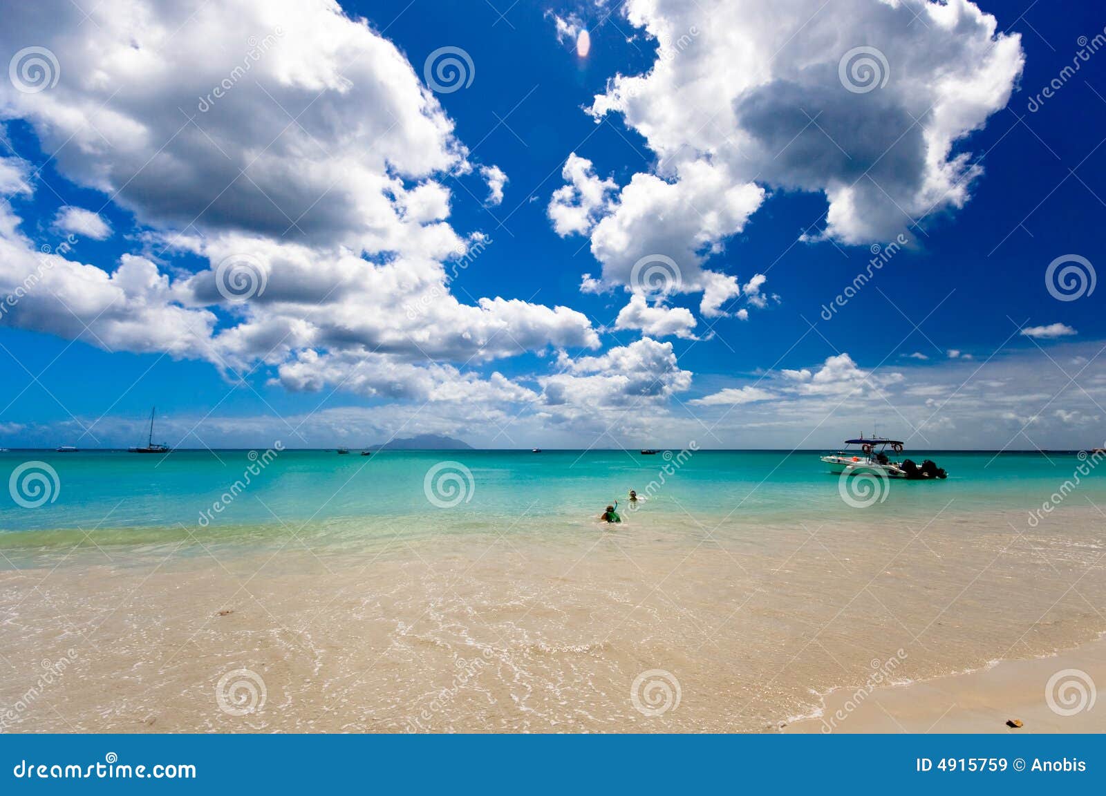 Sunny day on beach stock image. Image of season, golden - 4915759