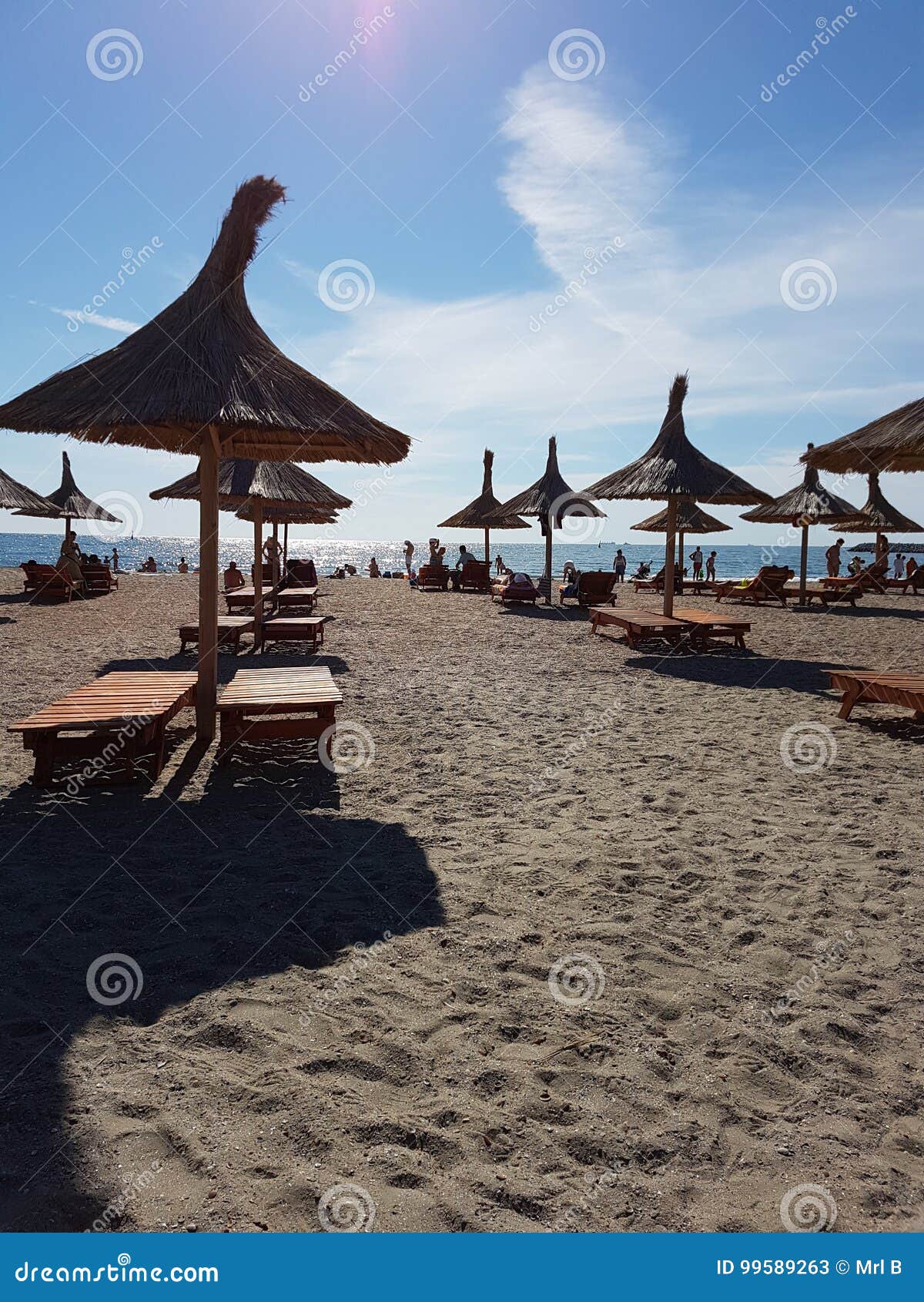 Sunny day at the beach stock image. Image of sunny, relax - 99589263