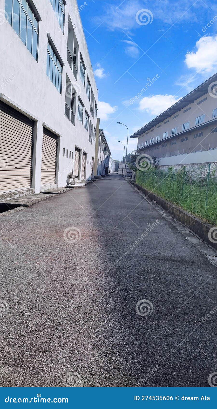 A Sunny Day in a City Alley Stock Photo - Image of city, acity: 274535606