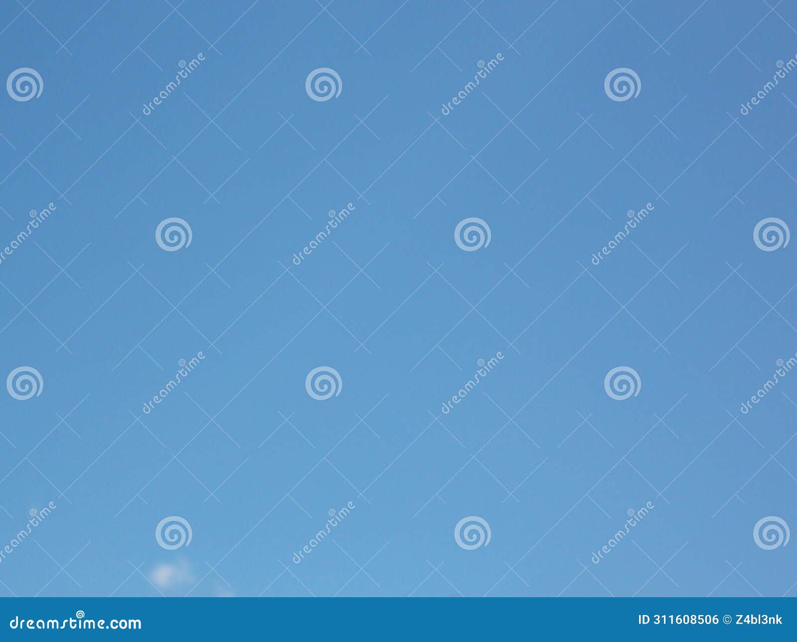 Sunny Day Clear Blue Sky at Noon Stock Photo - Image of horizon ...