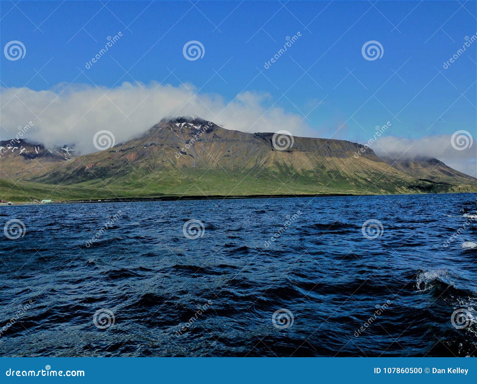 Sunny Day in False Pass, AK Stock Photo - Image of blue, water: 107860500
