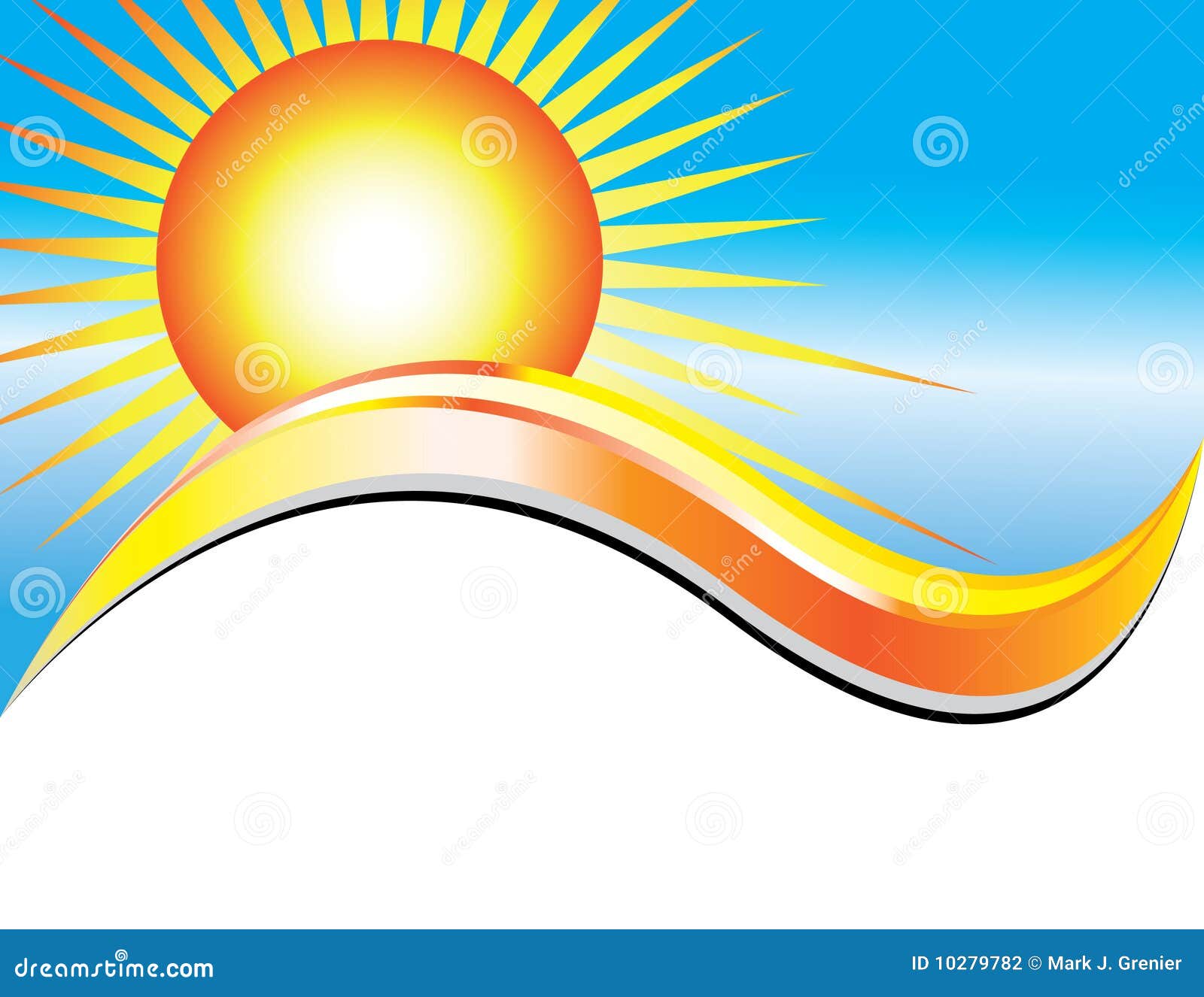 Sunny Day Presentation stock vector. Illustration of solar - 10279782