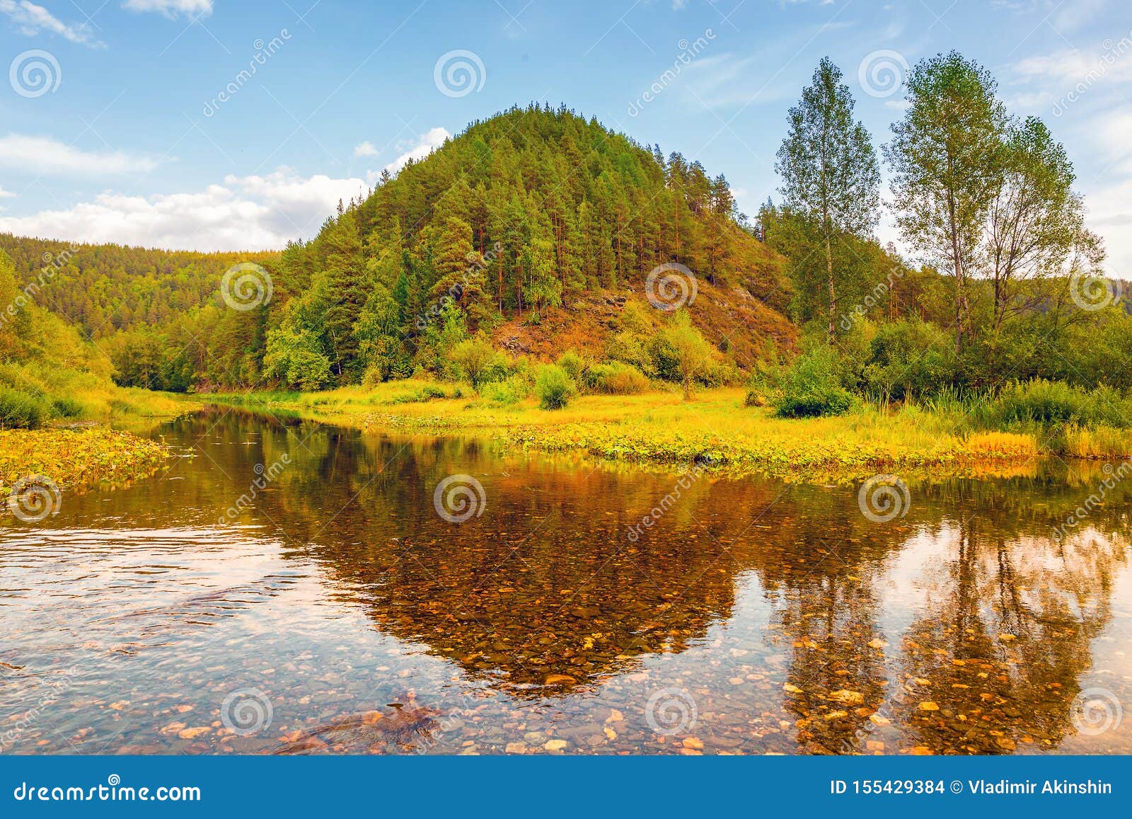 Sunny day on the river. stock photo. Image of blue, adventure - 155429384