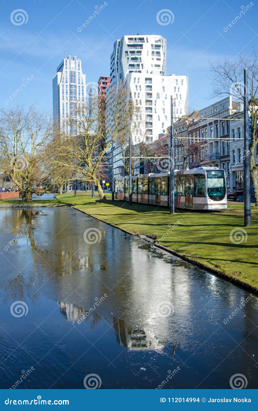 Sunny day in Rotterdam stock photo. Image of modern - 112014994