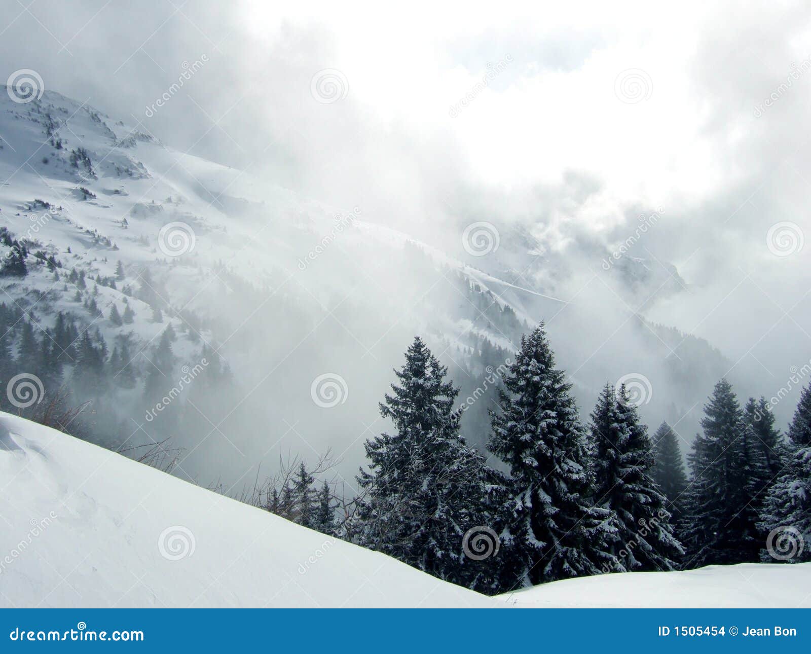 Sunny day on ski with fog stock photo. Image of freestyle - 1505454