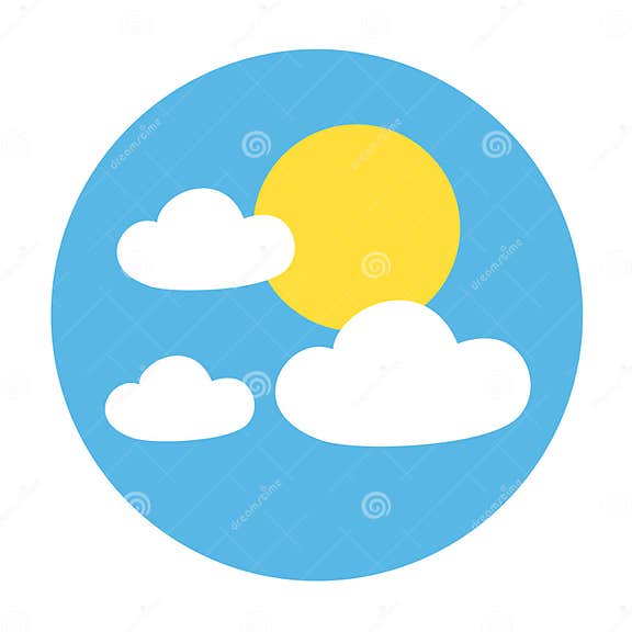 Sunny day symbol stock vector. Illustration of morning - 94492518