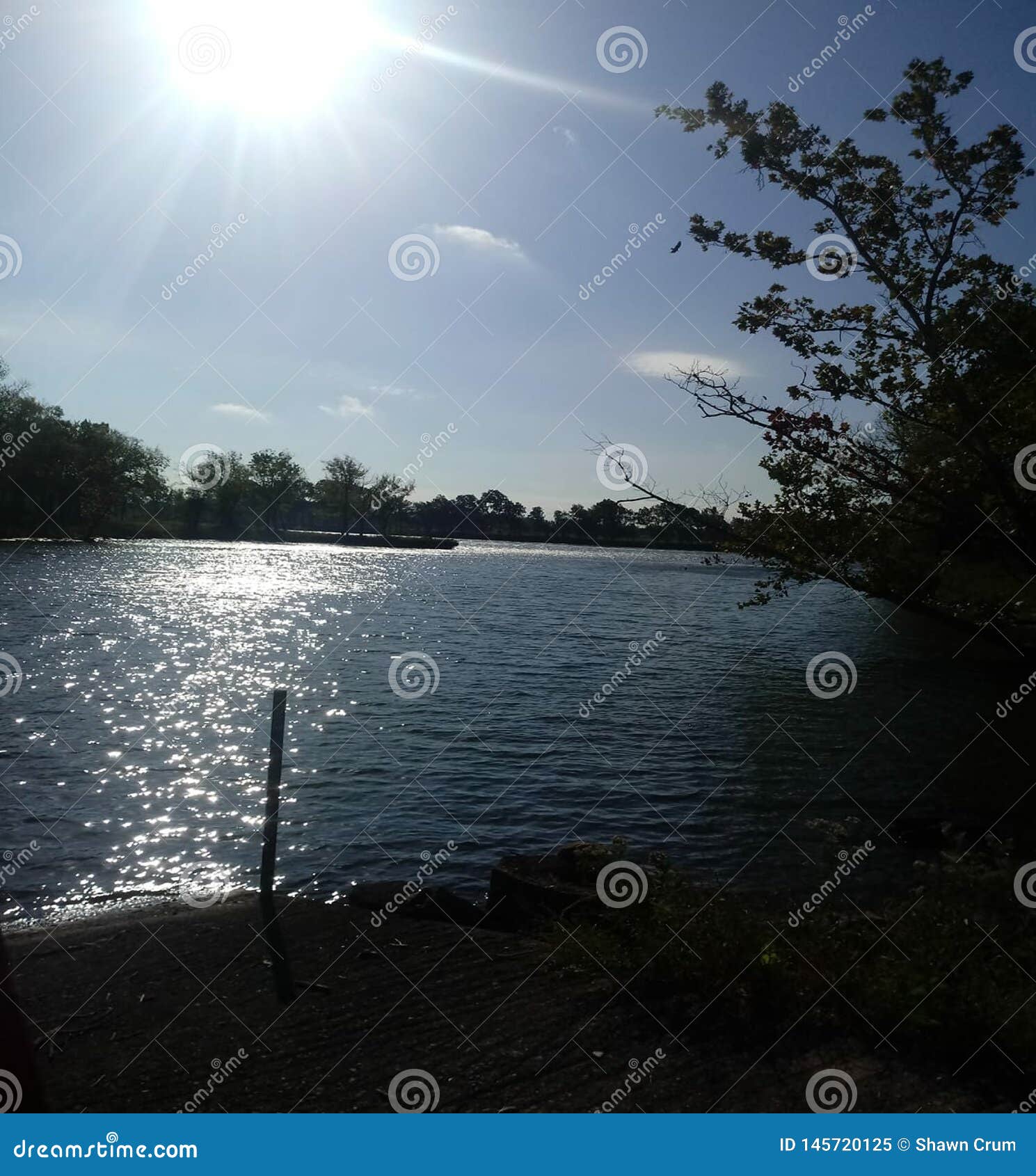 Sunny Day stock image. Image of water, glare, nature - 145720125