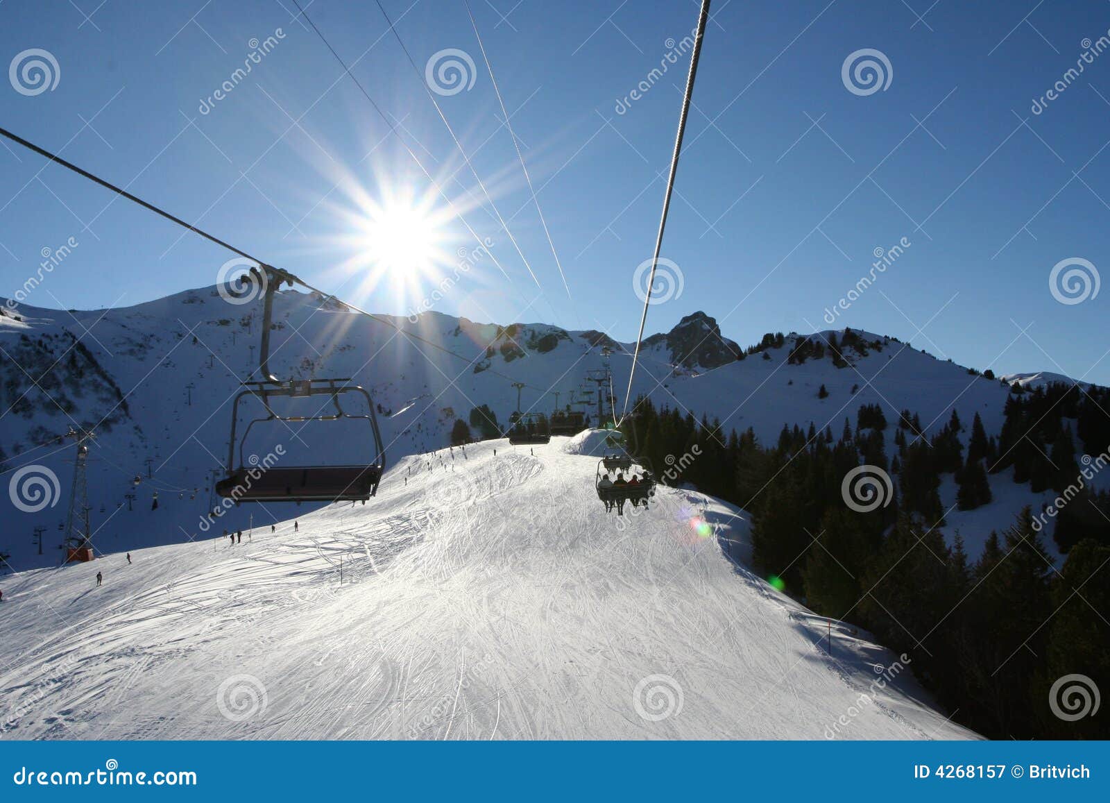 Sunny elevator stock image. Image of cabine, alps, ascent - 4268157