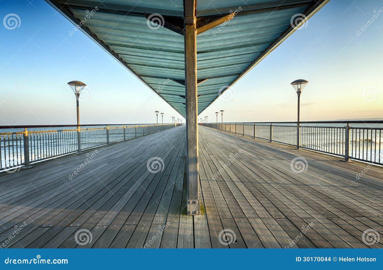 Boscombe Pier stock photo. Image of wooden, coastline - 30170044