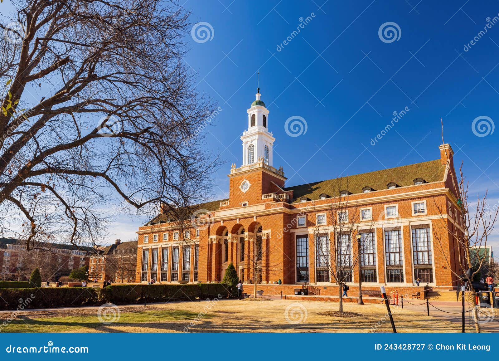 Sunny Exteior View of the Edmon Low Library of Oklahoma State ...