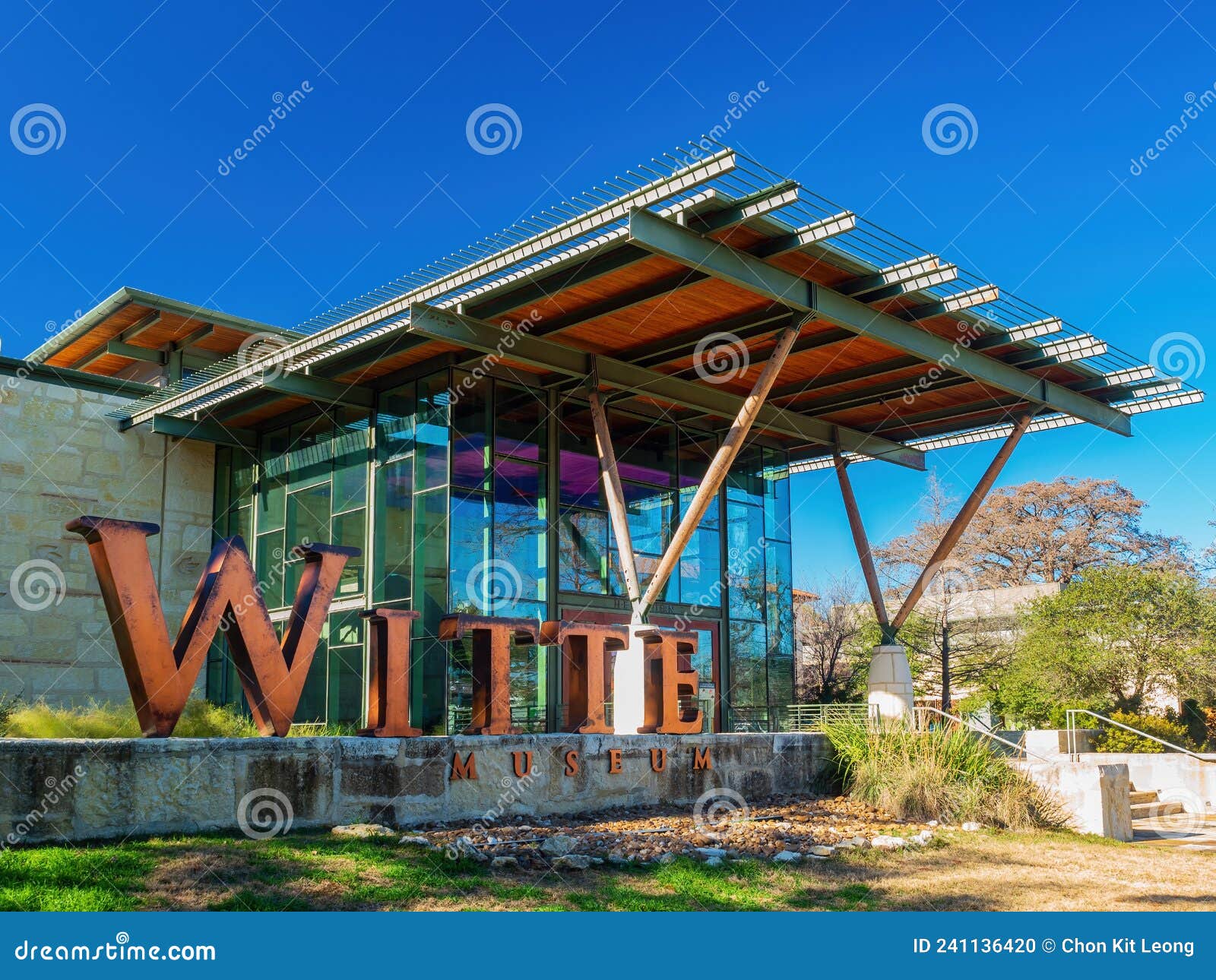 Sunny Exterior View of the Witte Museum Editorial Image - Image of ...