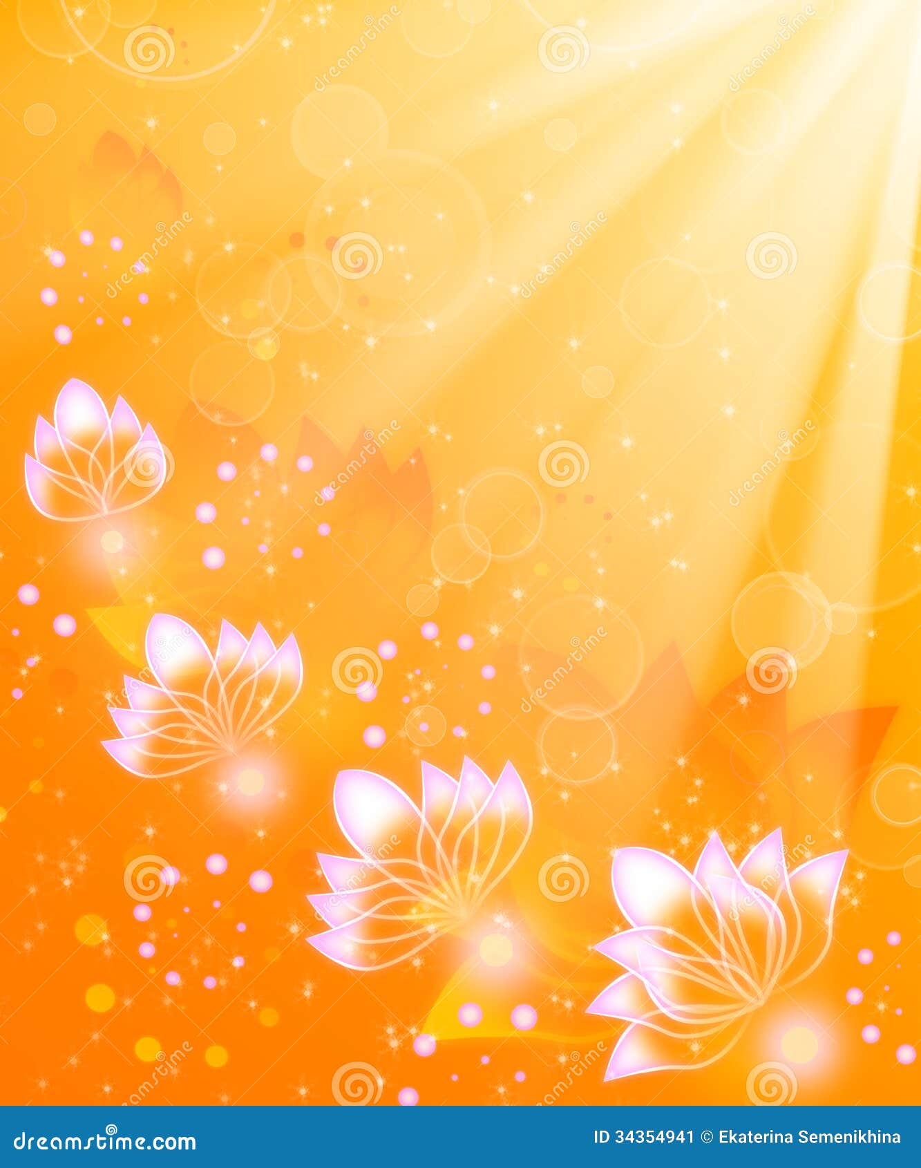 Sunny fantasy stock illustration. Illustration of abstract - 34354941