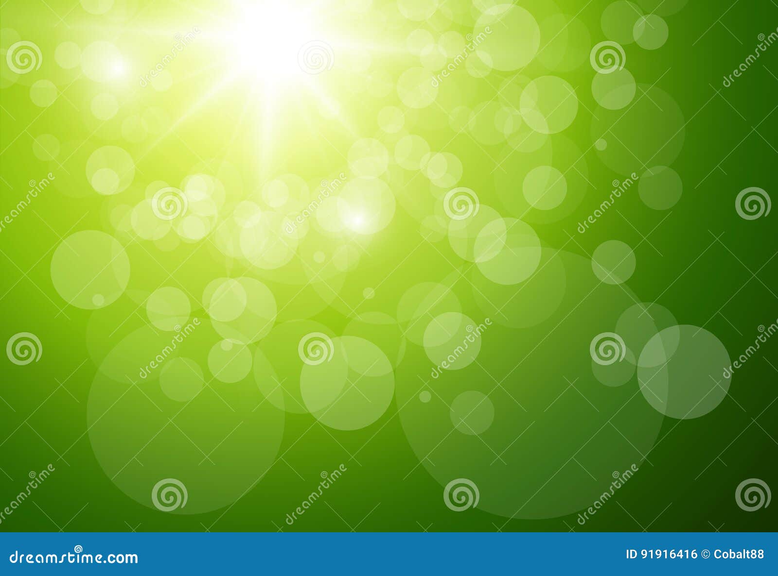 Sunny Green Background stock vector. Illustration of sparkling - 91916416