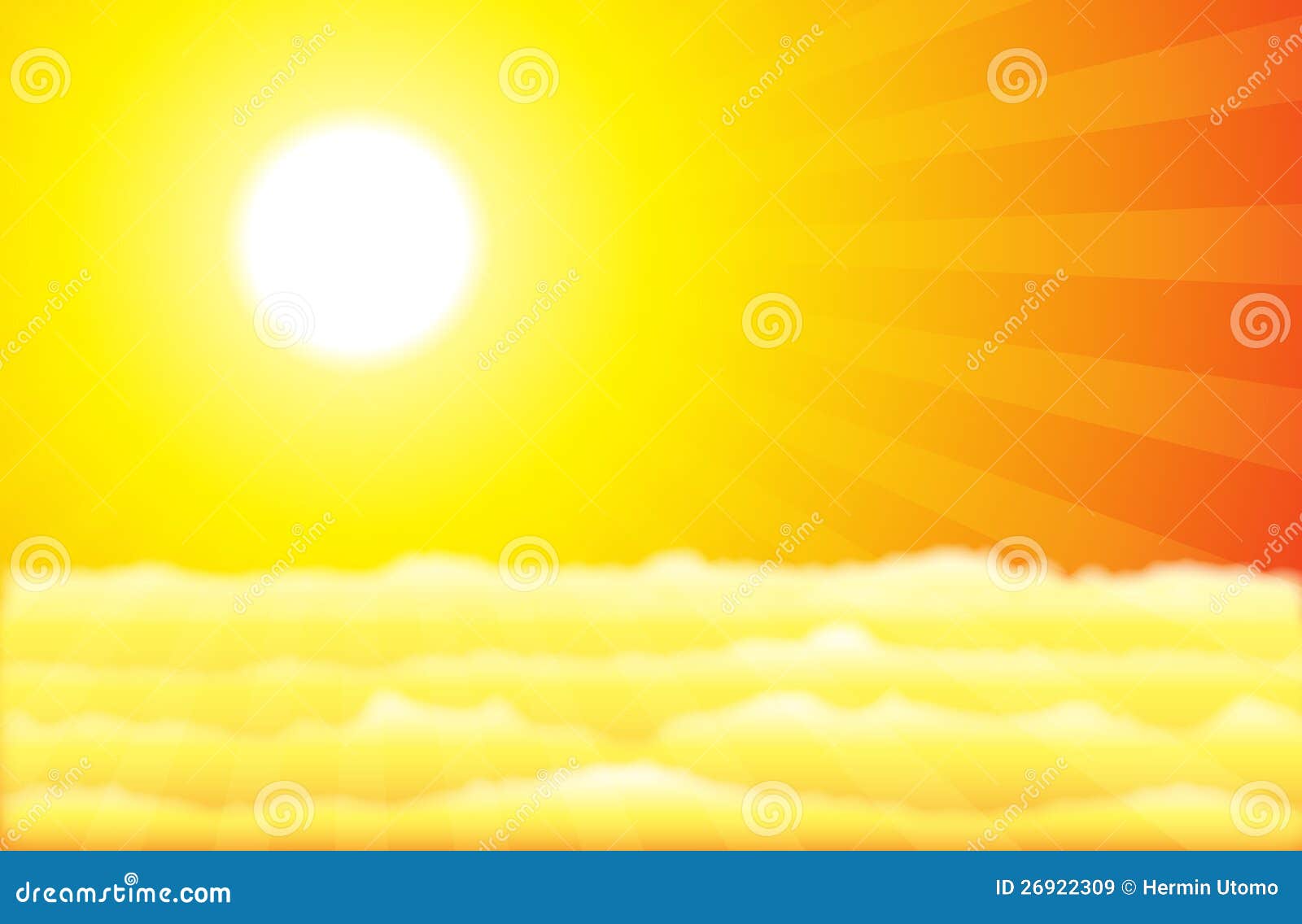Sunny Heaven stock vector. Illustration of bright, rays - 26922309